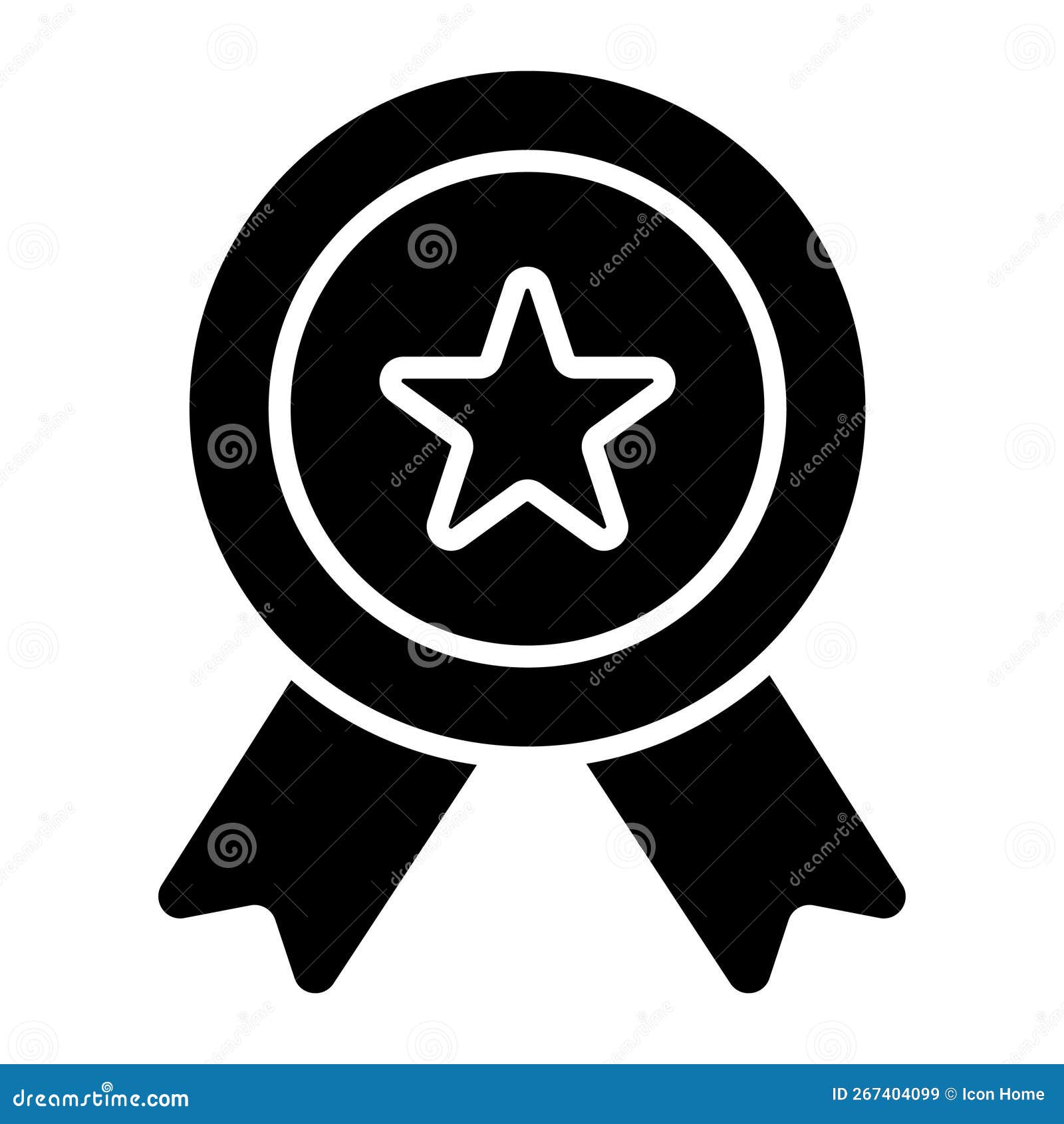 An Amazing Icon of Ribbon Badge with Star, Editable Vector Stock Vector ...