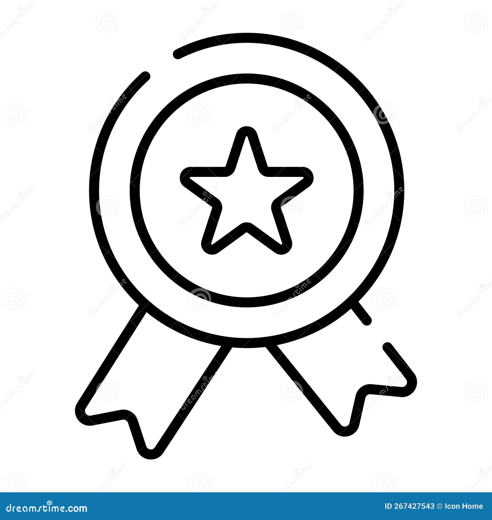 An Amazing Icon of Ribbon Badge with Star, Editable Vector Stock Vector ...