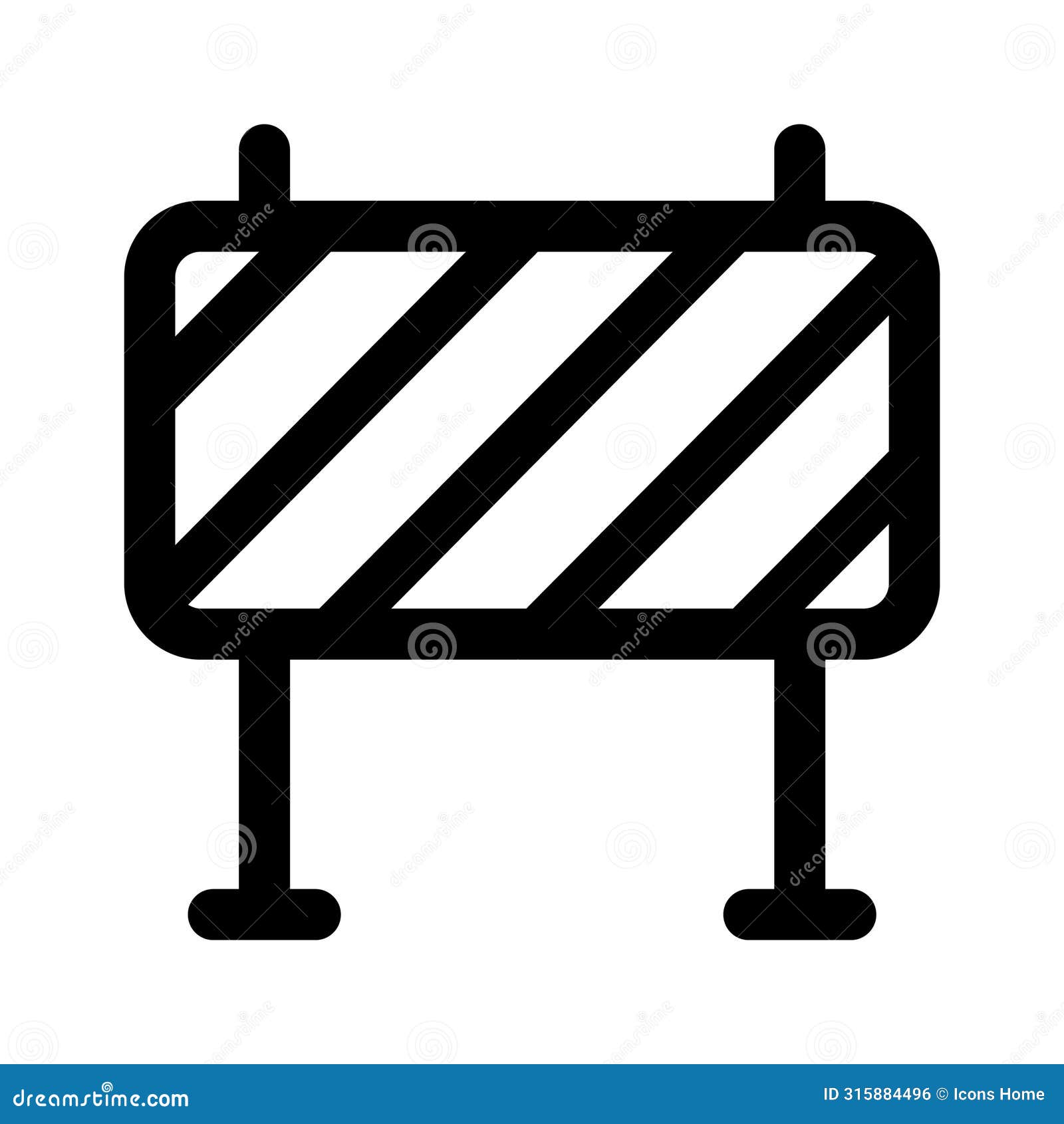 An Amazing Icon of Road Barrier, Roadblock Vector Design Stock Vector ...
