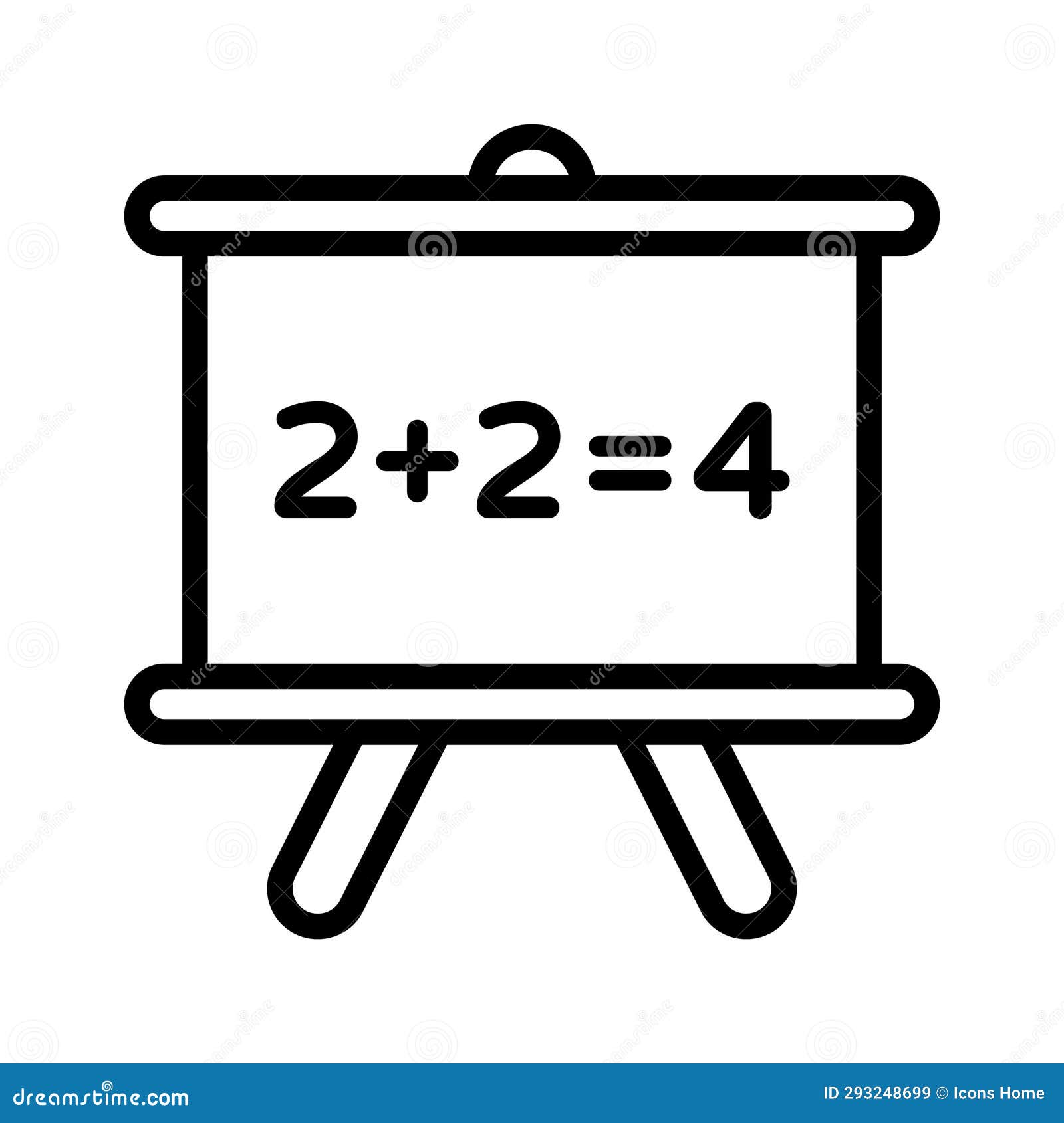 An Amazing Icon of School Board in Modern Style, Mathematics ...