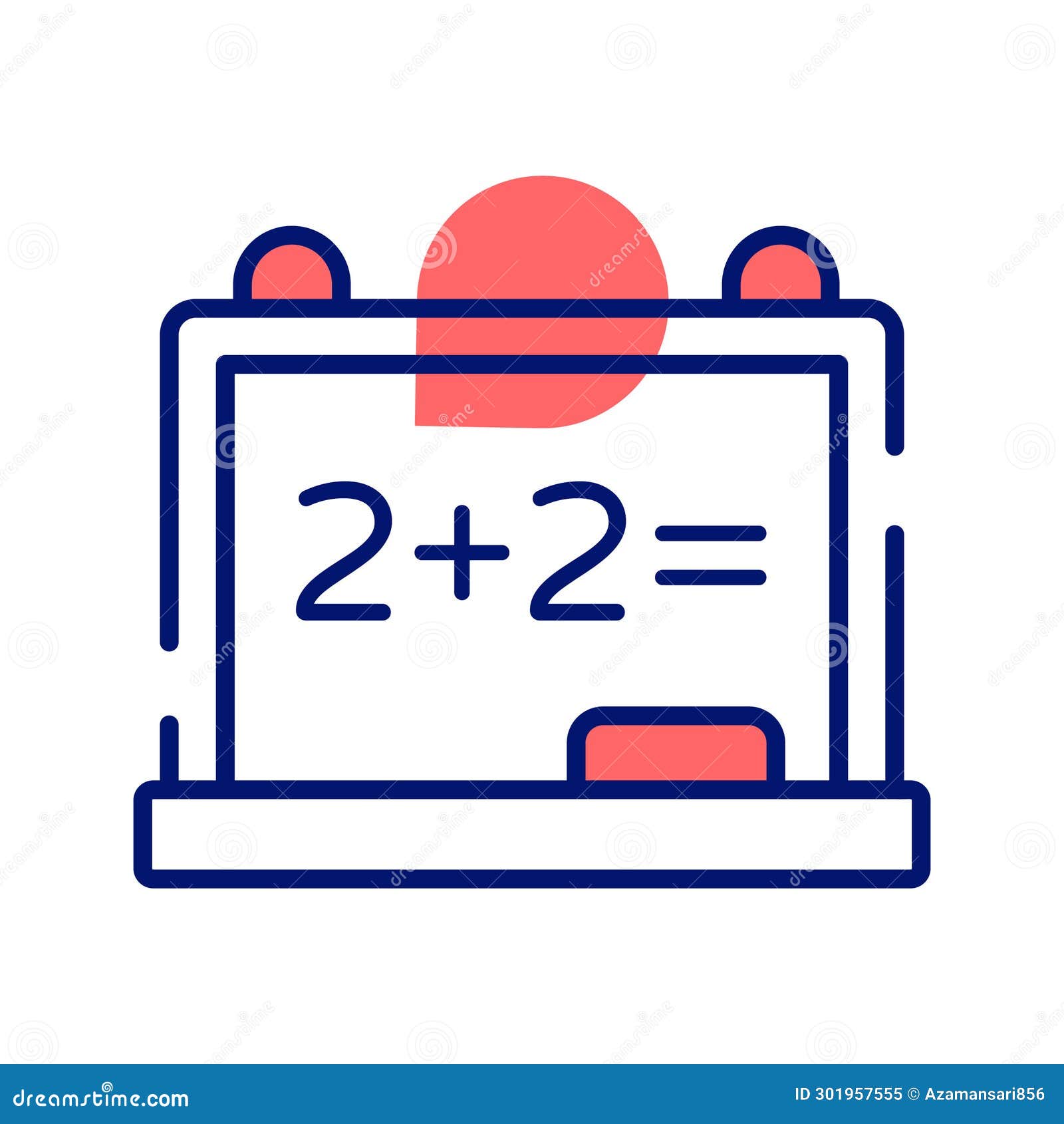An Amazing Icon of School Board in Modern Style, Mathematics ...