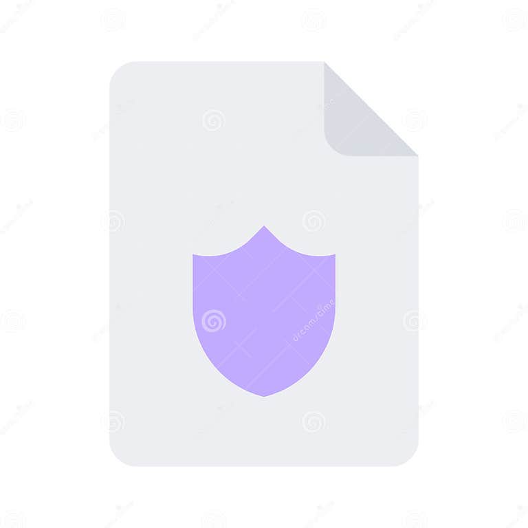 Amazing Icon of Secure Document, Ready To Use Vector Stock Vector ...