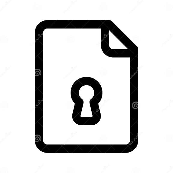 Amazing Icon of Secure Document, Ready To Use Vector Stock Vector ...