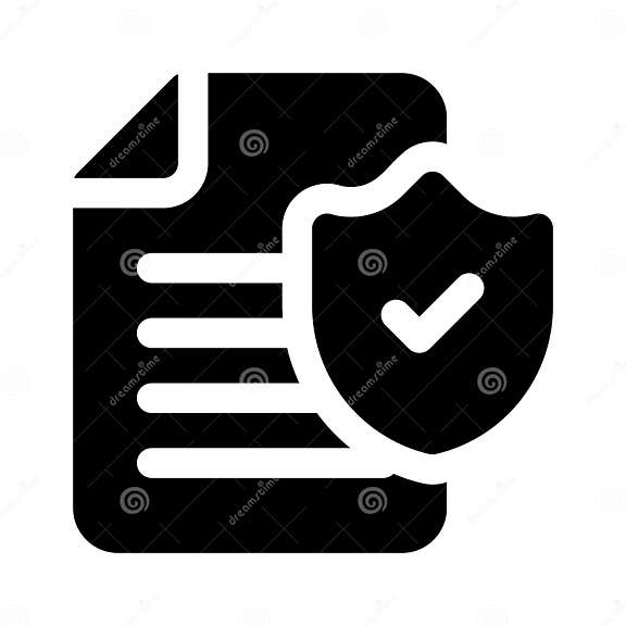 Amazing Icon of Secure Document, Ready To Use Vector Stock Vector ...