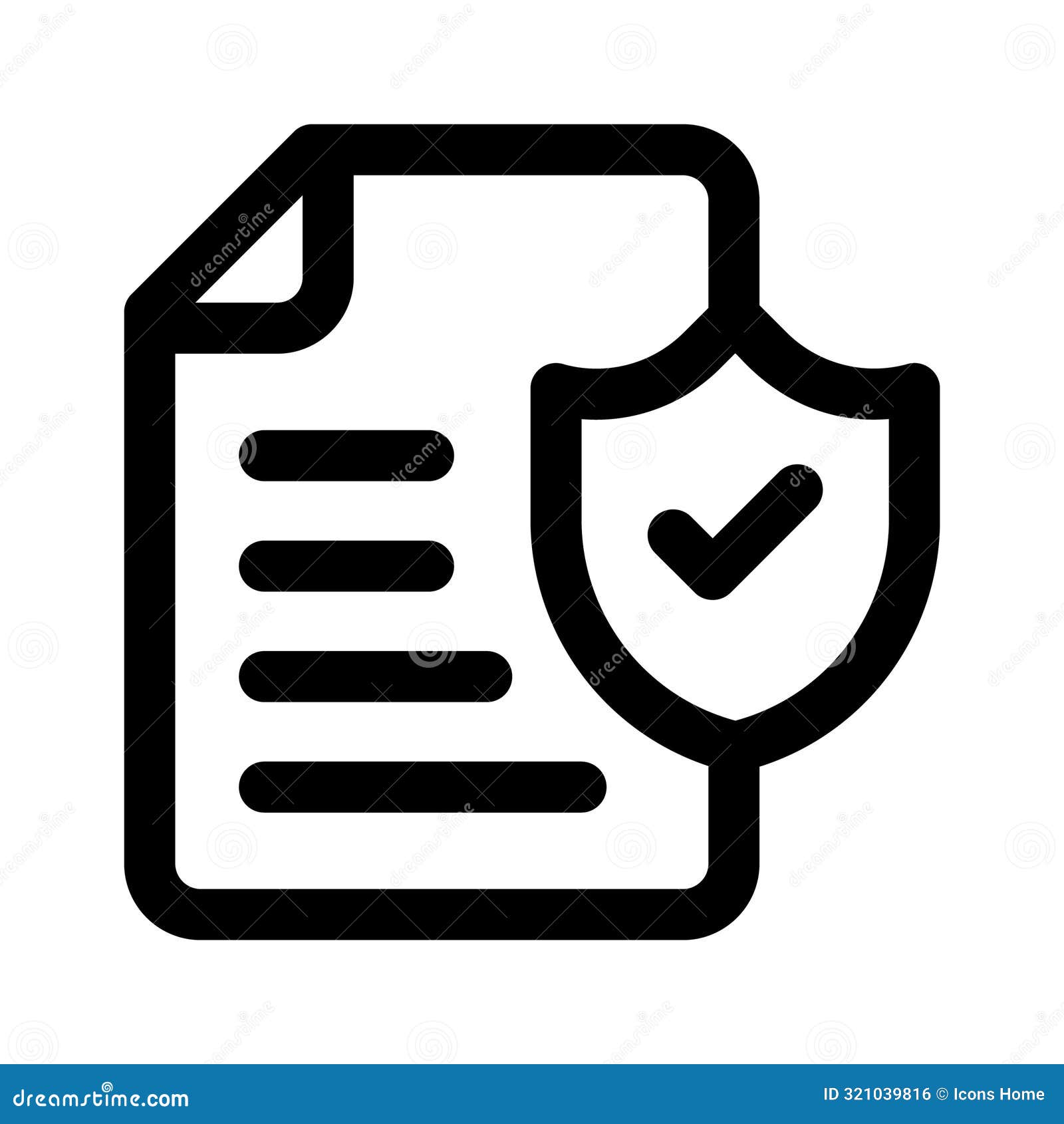 Amazing Icon of Secure Document, Ready To Use Vector Stock Vector ...