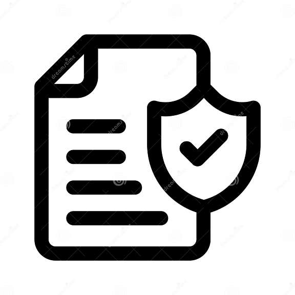 Amazing Icon of Secure Document, Ready To Use Vector Stock Vector ...