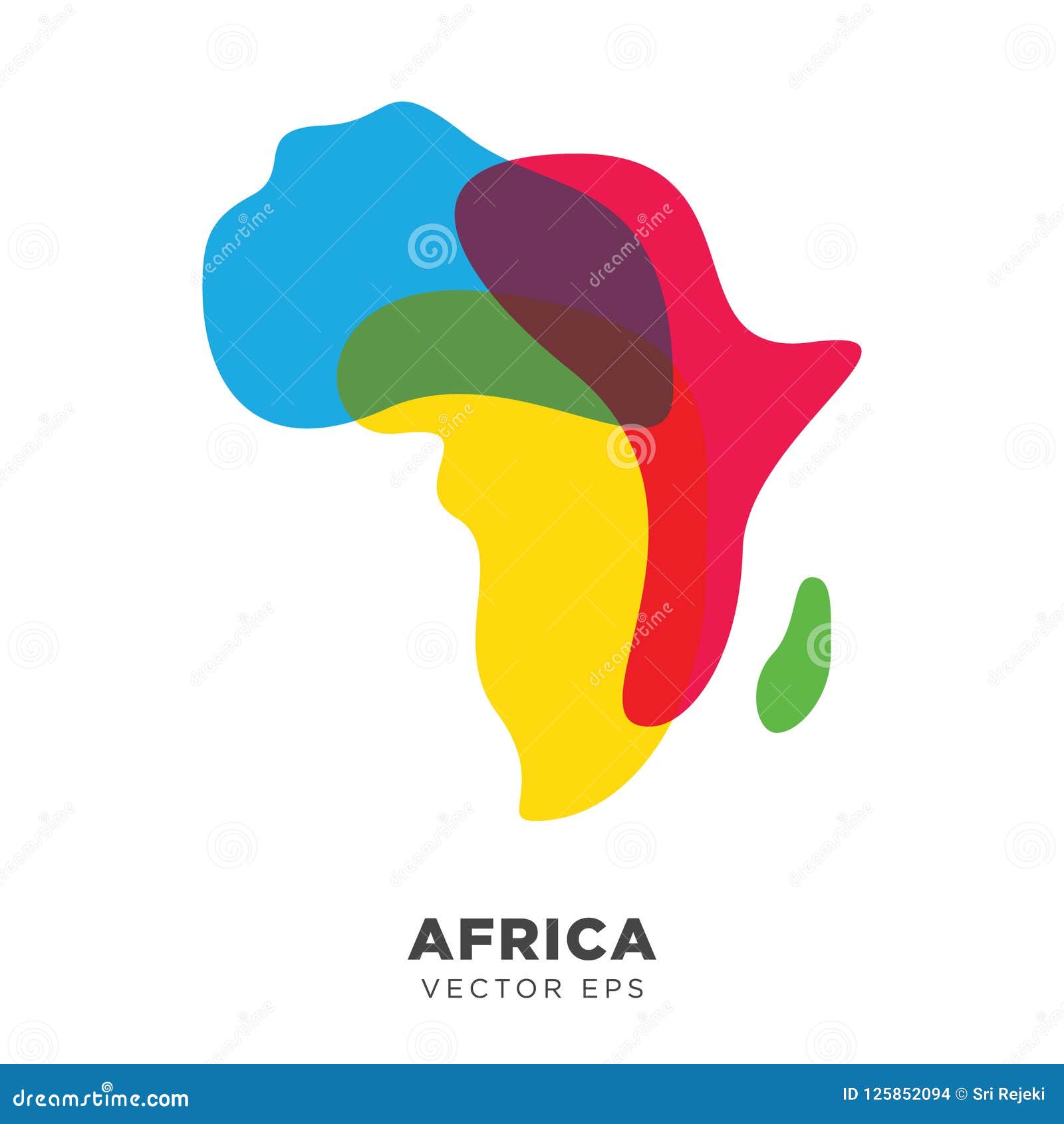 Creative Africa Map Vector, Vector Eps 10 Stock Vector - Illustration ...