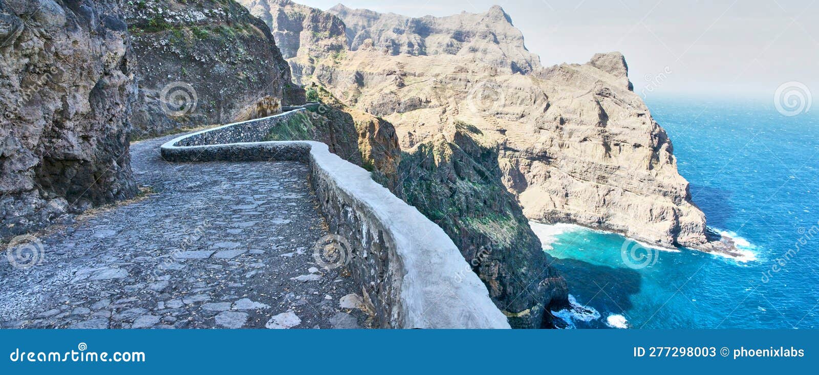 Landscape of Brava Island in the Archipelago of Cabo Verde Stock Image ...