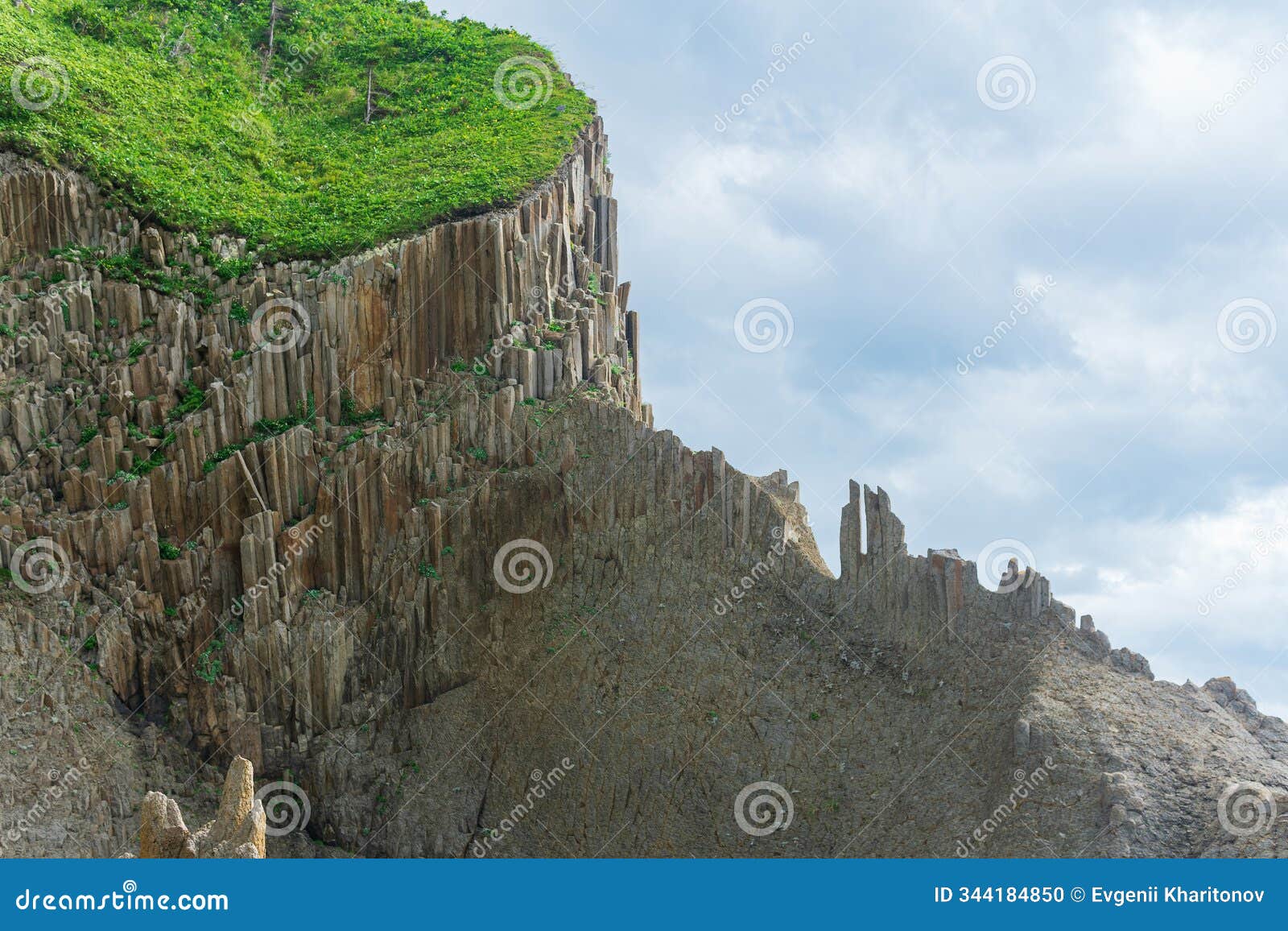 Amazing Landscape of Columnar Volcanic Basalt Rocks on the Island of ...