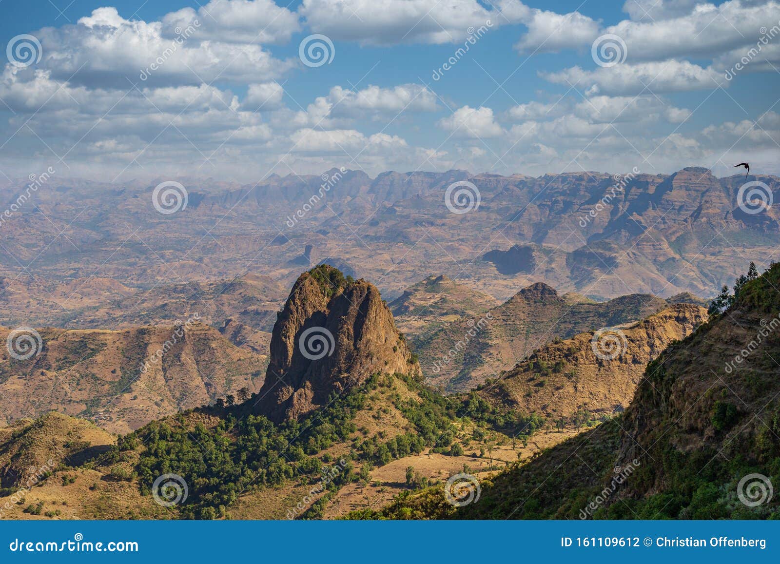 Amazing Landscape in the Simian Mountains, Ethiopia. Stock Photo ...