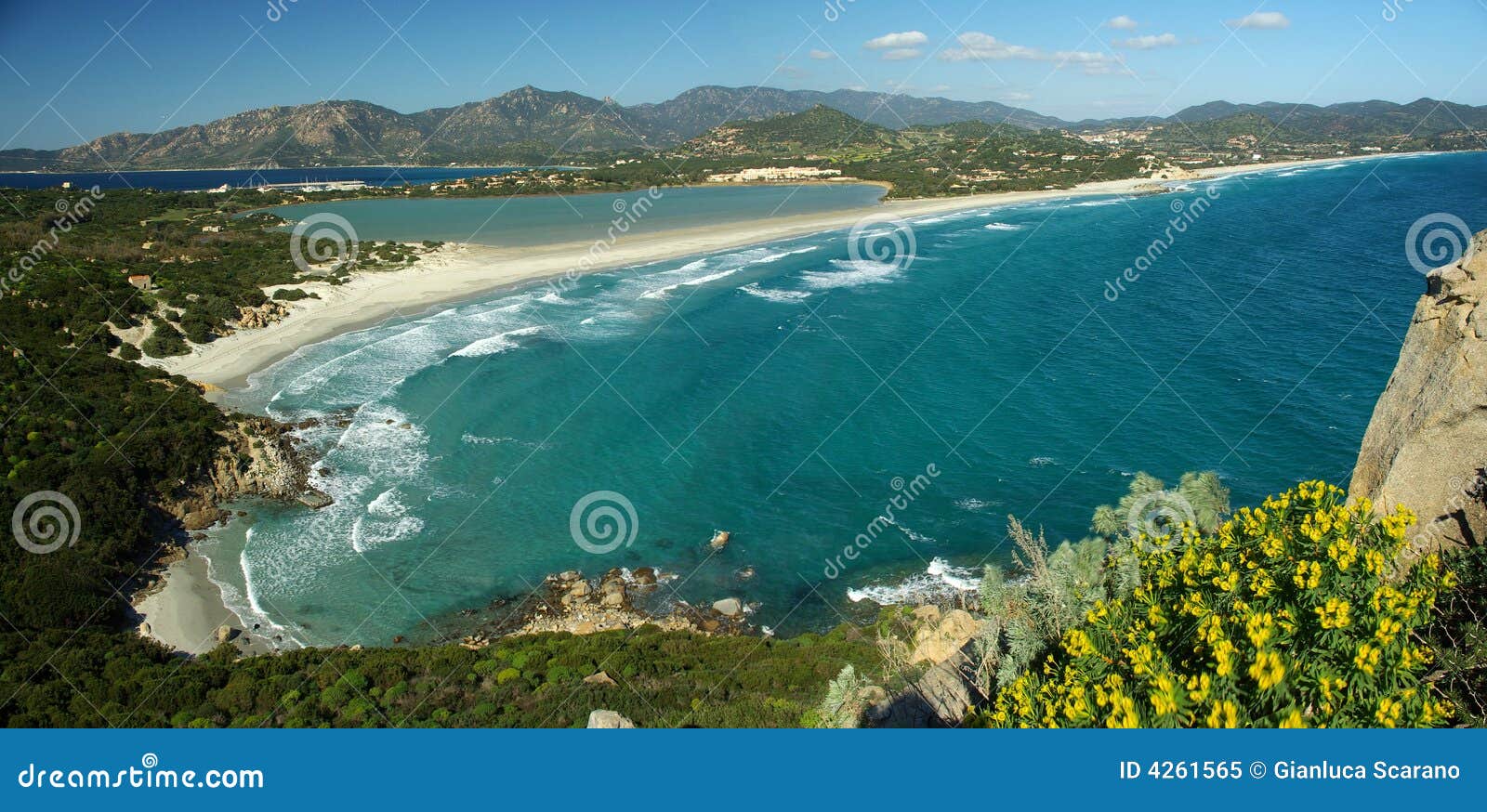 Amazing Landscape at Villasimius Beach Stock Image - Image of heaven ...