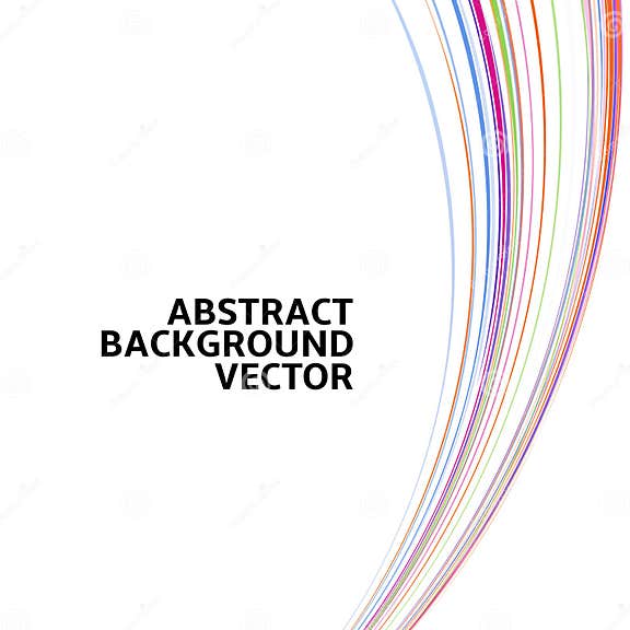 Amazing Linear Thread, Abstract White Vector Background Template ...