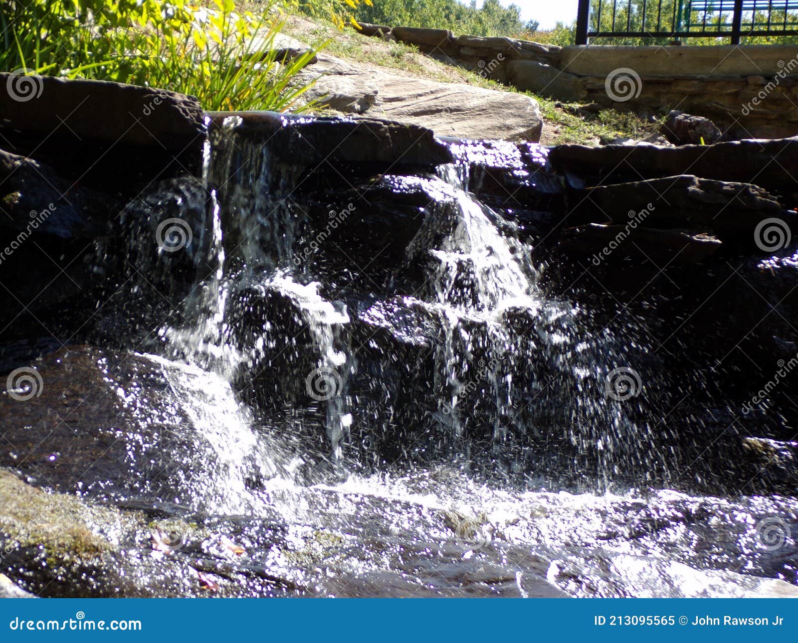 Amazing little waterfall stock image. Image of waterfall - 213095565