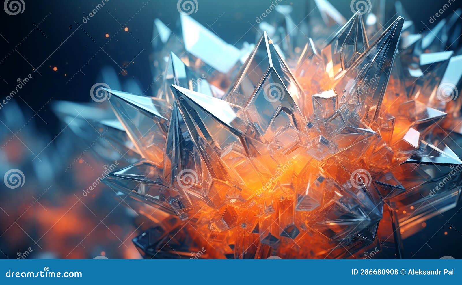 Amazing Macro Closeup of Geometric Crystal Structure. Ai Generative ...