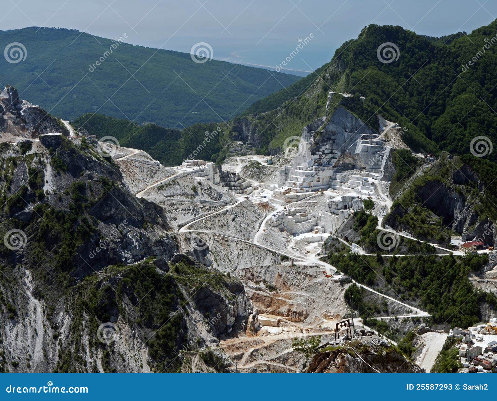 Amazing Marble Quarry View - Carrara, Italy Stock Image - Image of ...