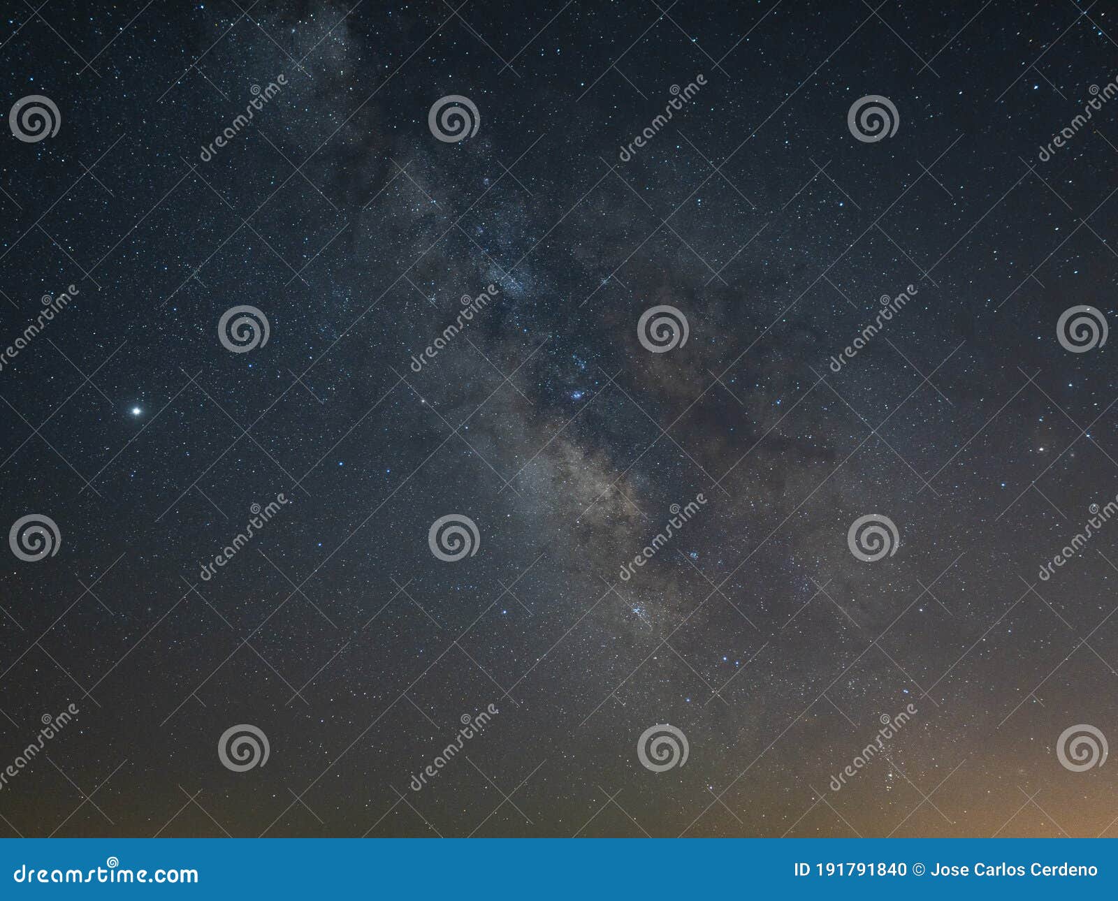 Amazing Milky Way Galaxy Image Stock Photo - Image of meteor, night ...