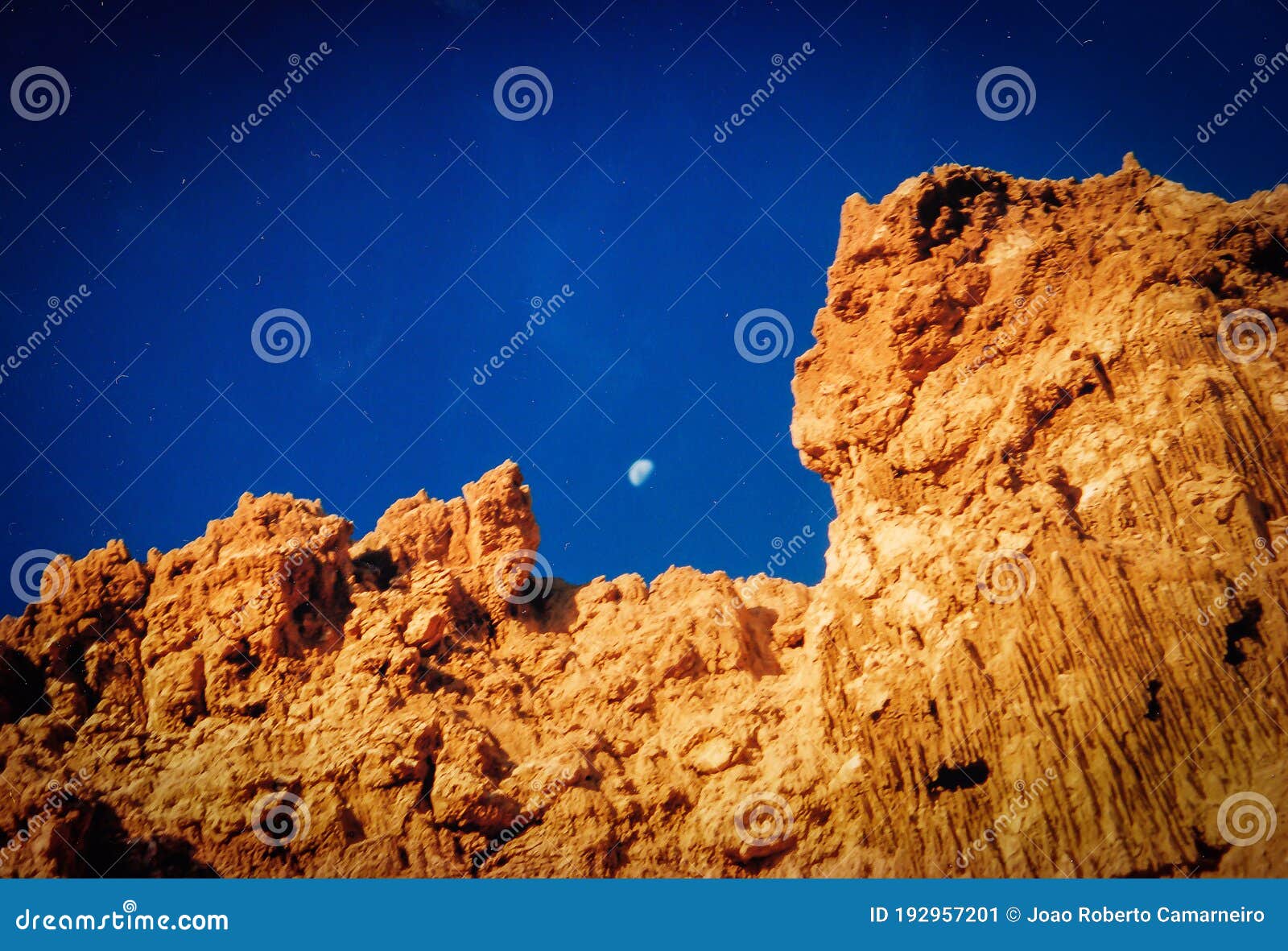 Amazing Moon Surface in Atacama Desert, Chile Stock Image - Image of ...