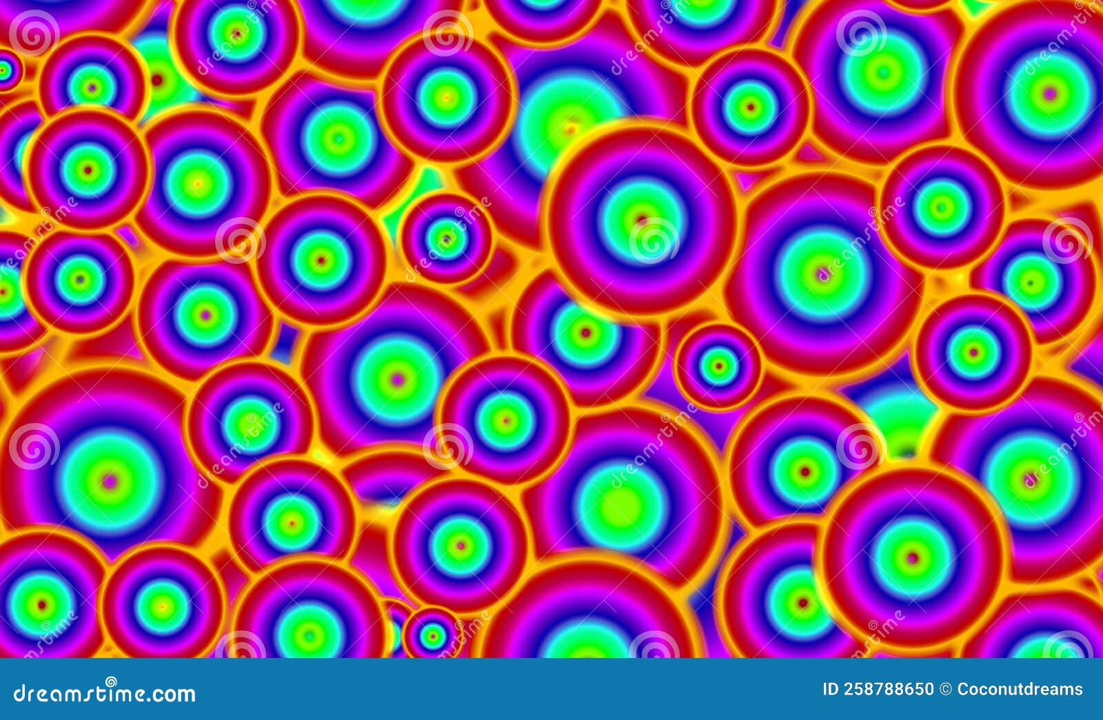 Amazing Multi-color of Playful Chaotic Circles Pattern for Background ...
