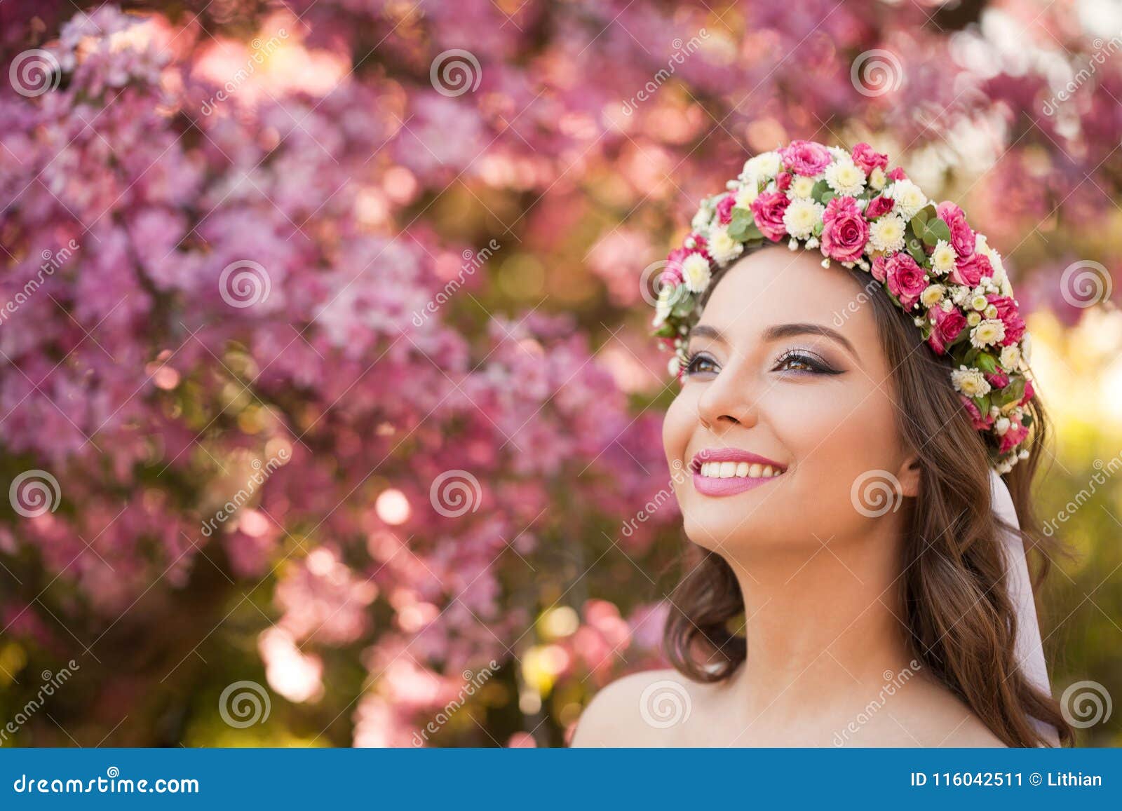 Amazing Natural Spring Beauty. Stock Image - Image of beautiful, face ...