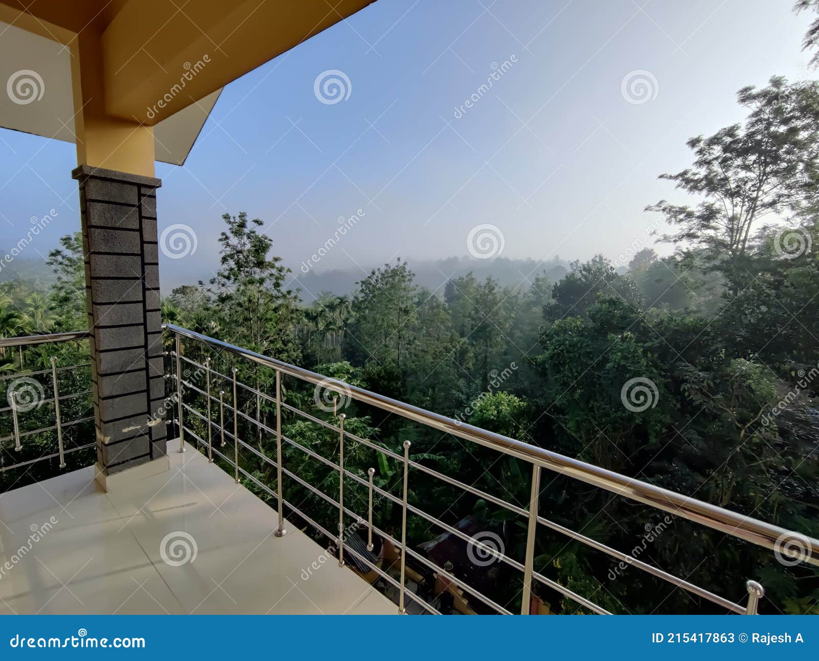 Amazing Nature View from the Home Balcony Stock Image - Image of city ...