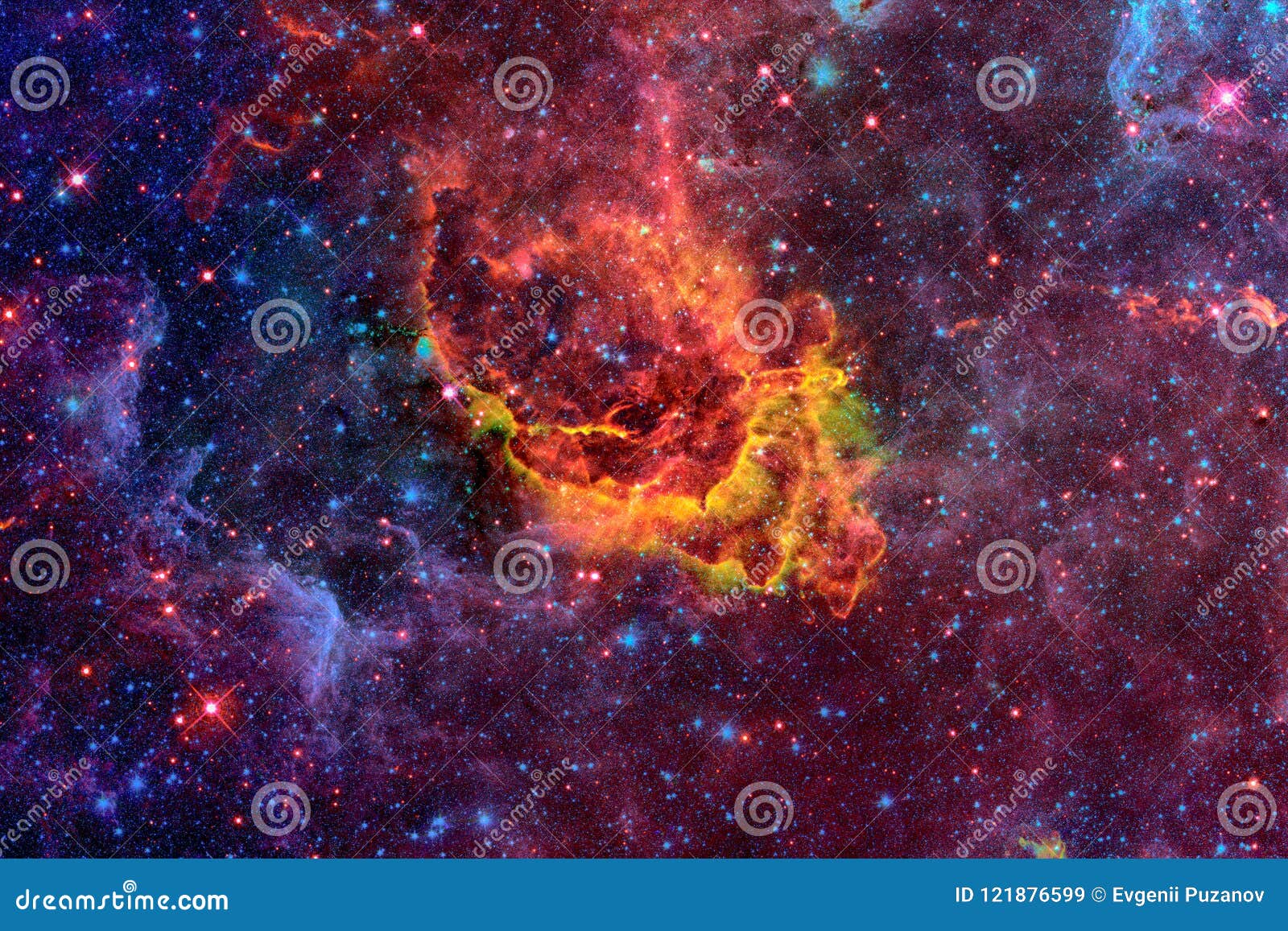 Amazing Nebula in Deep Space Stock Image - Image of universe, star ...
