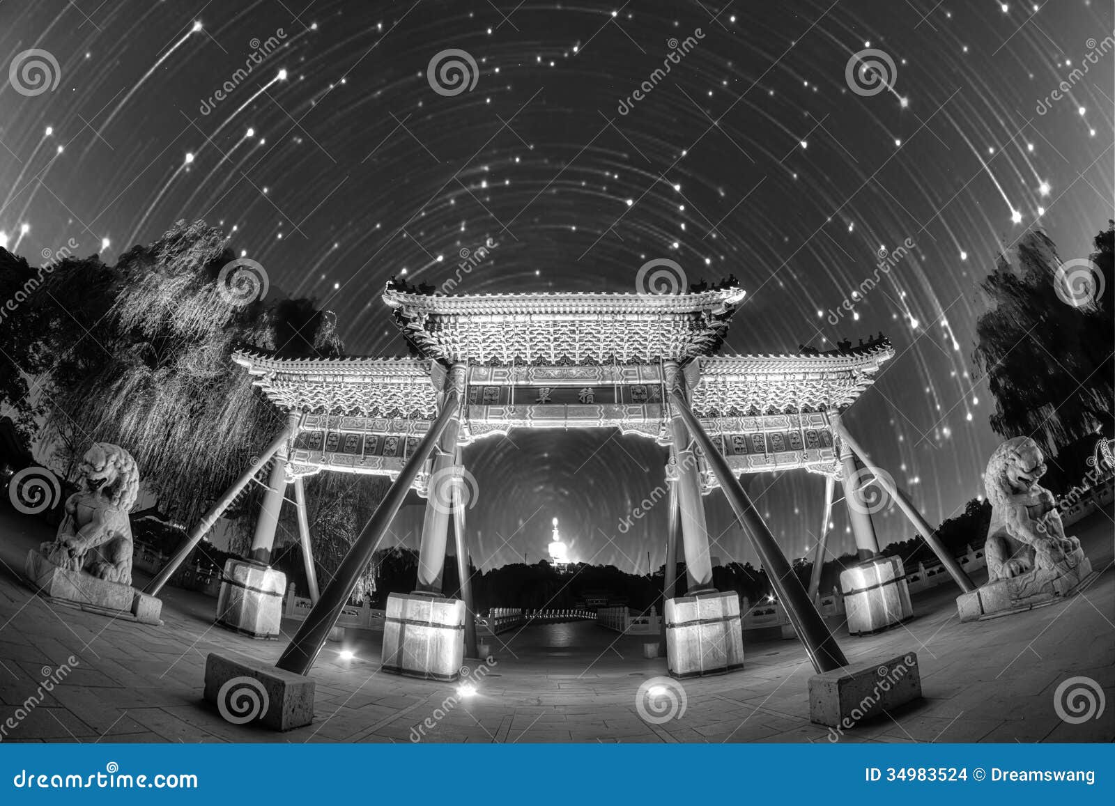 Amazing Night in China stock photo. Image of rural, scenery - 34983524