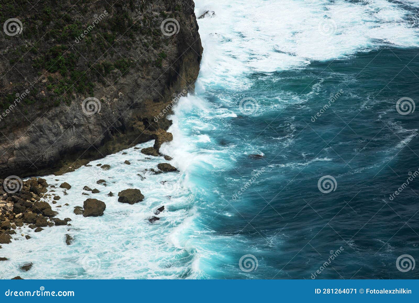 Amazing Ocean View from Above Stock Image - Image of sunlight, aerial ...
