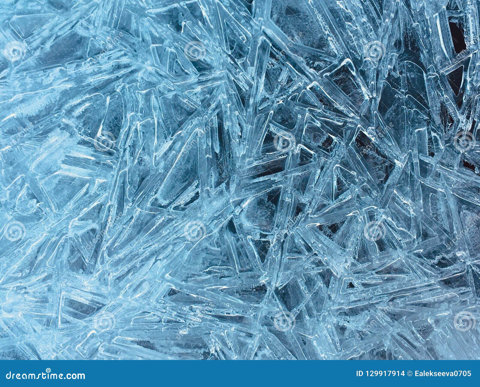 Amazing patterns on ice stock photo. Image of original - 129917914