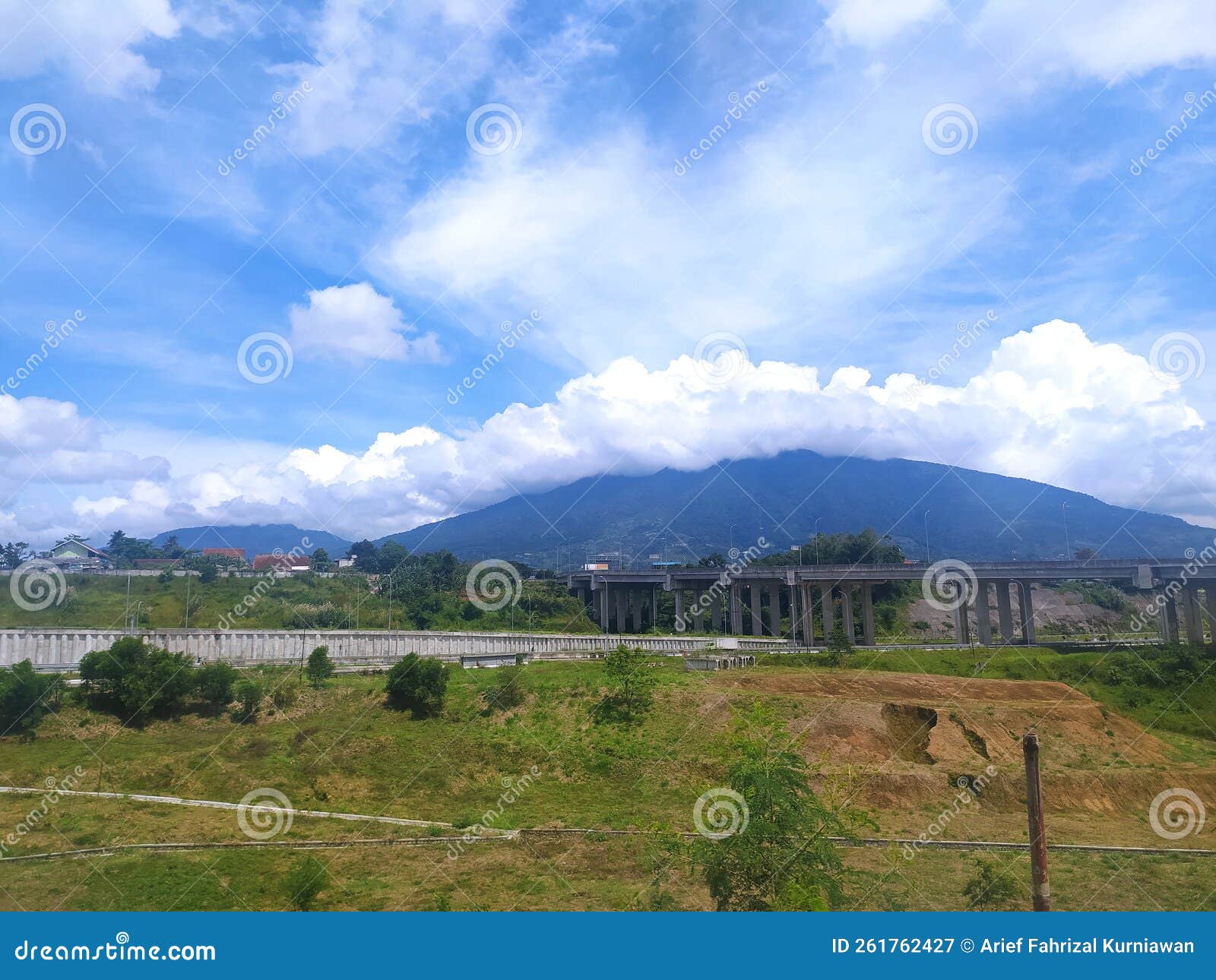 The Amazing of Pangrango Mountain from Far Away Stock Image - Image of ...