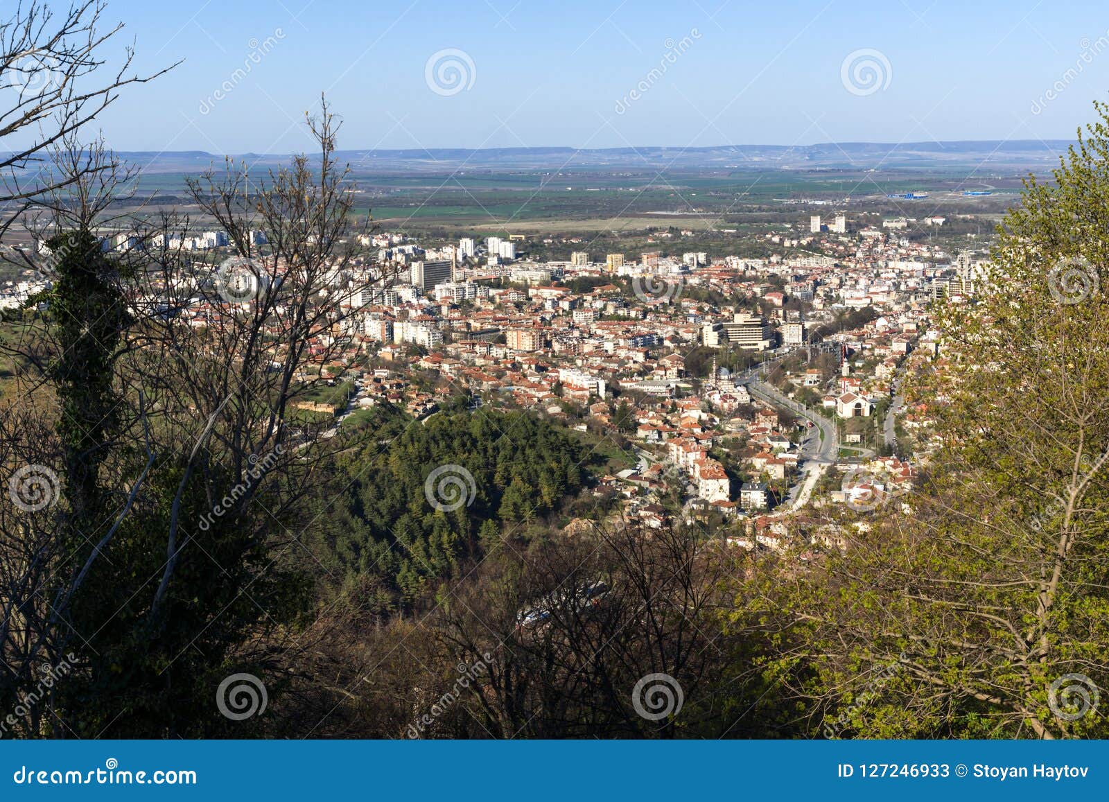 Panoramic View of City of Shumen, Bulgaria Stock Image - Image of ...