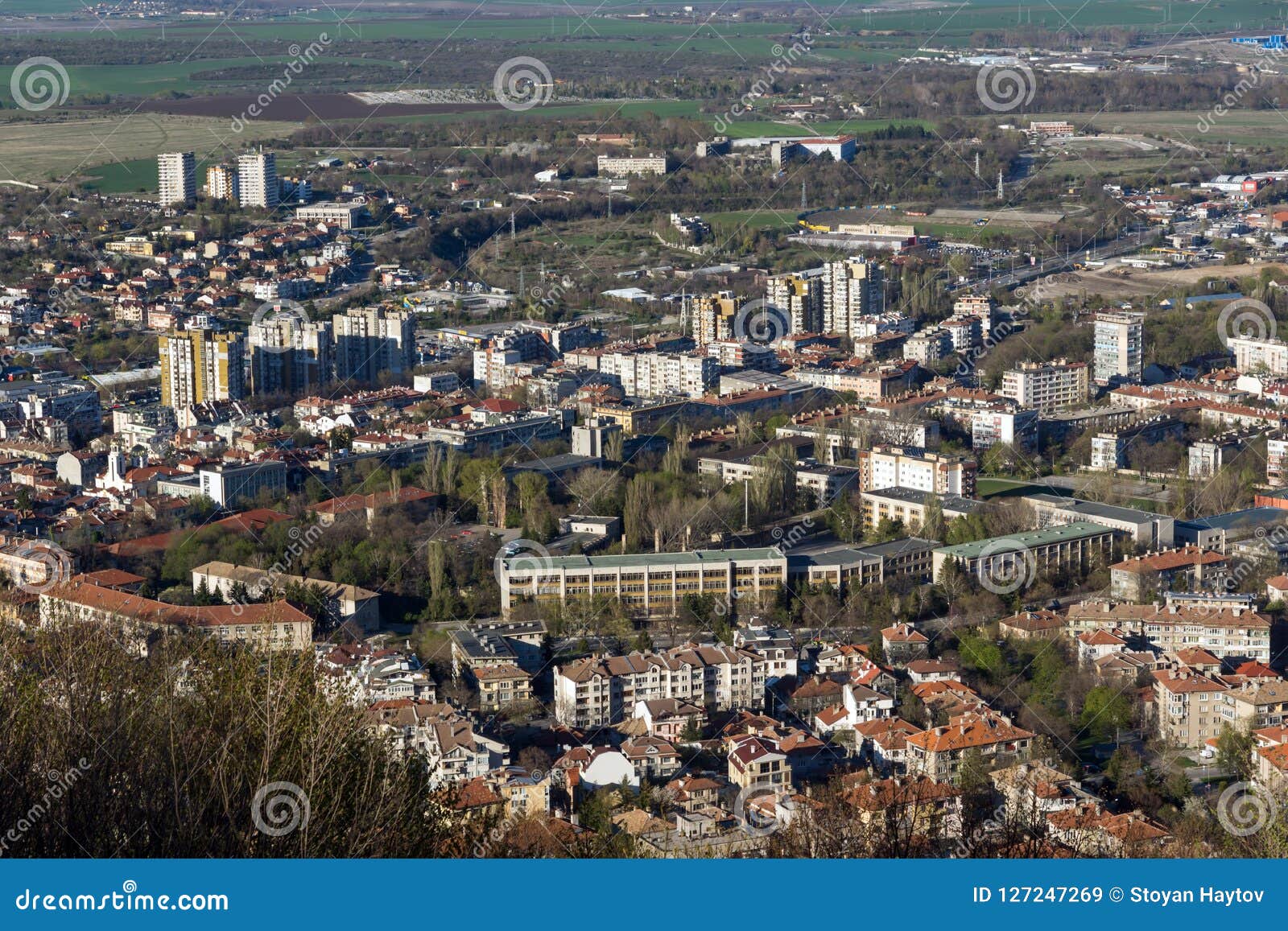 Panoramic View of City of Shumen, Bulgaria Stock Image - Image of scene ...