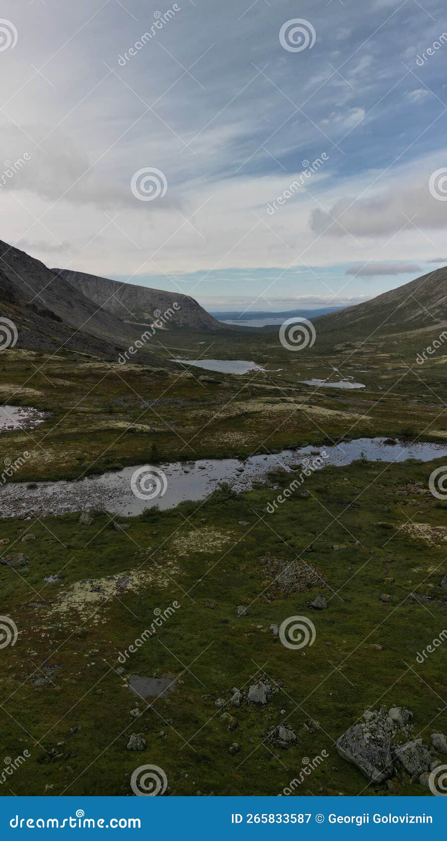 Amazing Panoramic View of Lakes and Rivers in the Mountains! the View ...