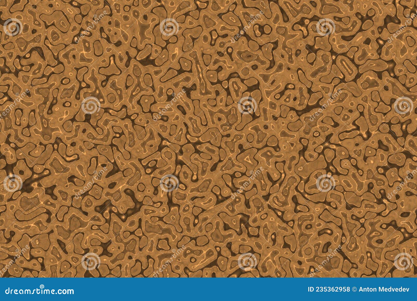 Amazing Pattern with Liquid Forms Computer Art Backdrop Illustration ...