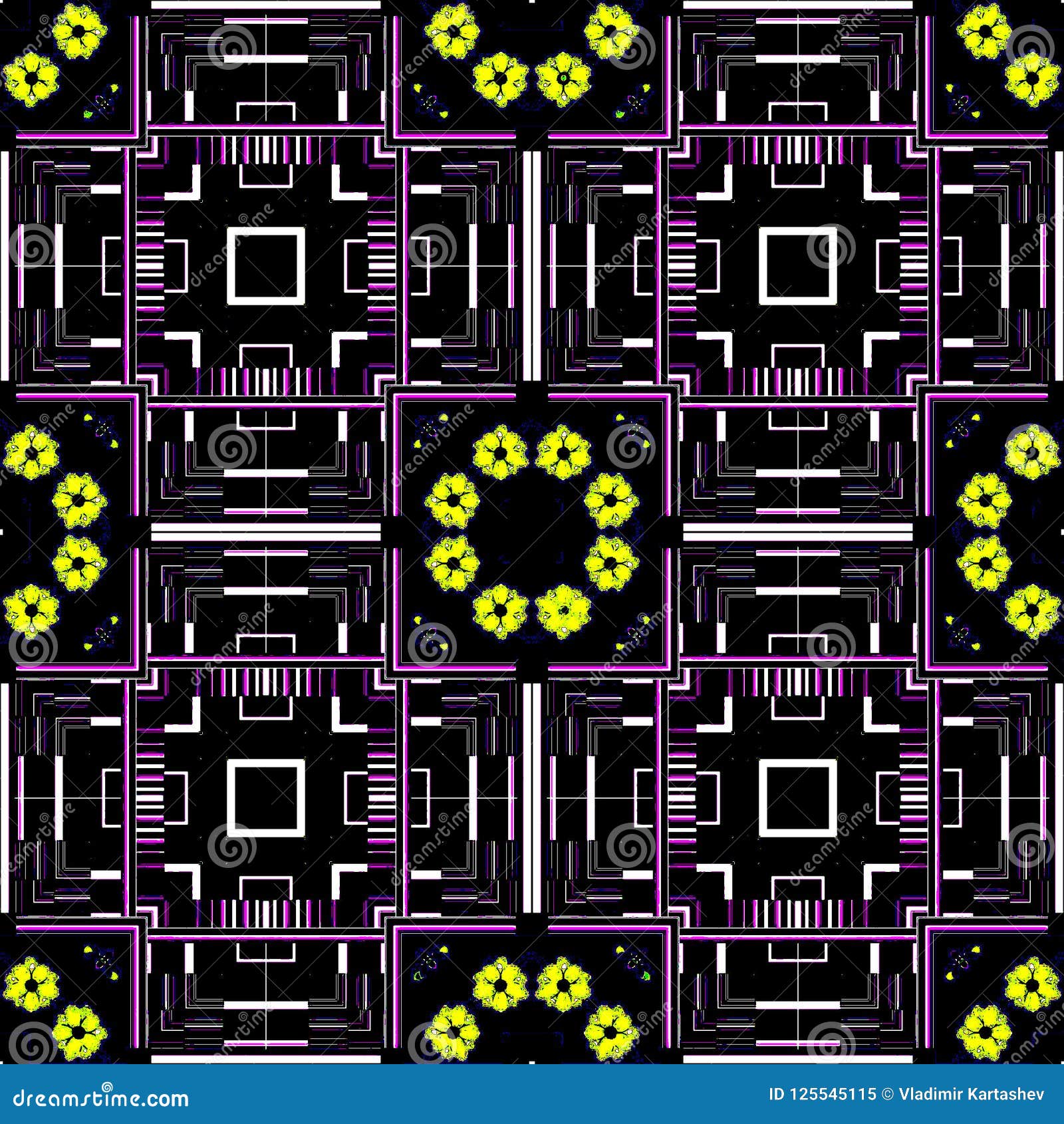 An Amazing Pattern, Two Patterns in One, for Decoration. Stock ...