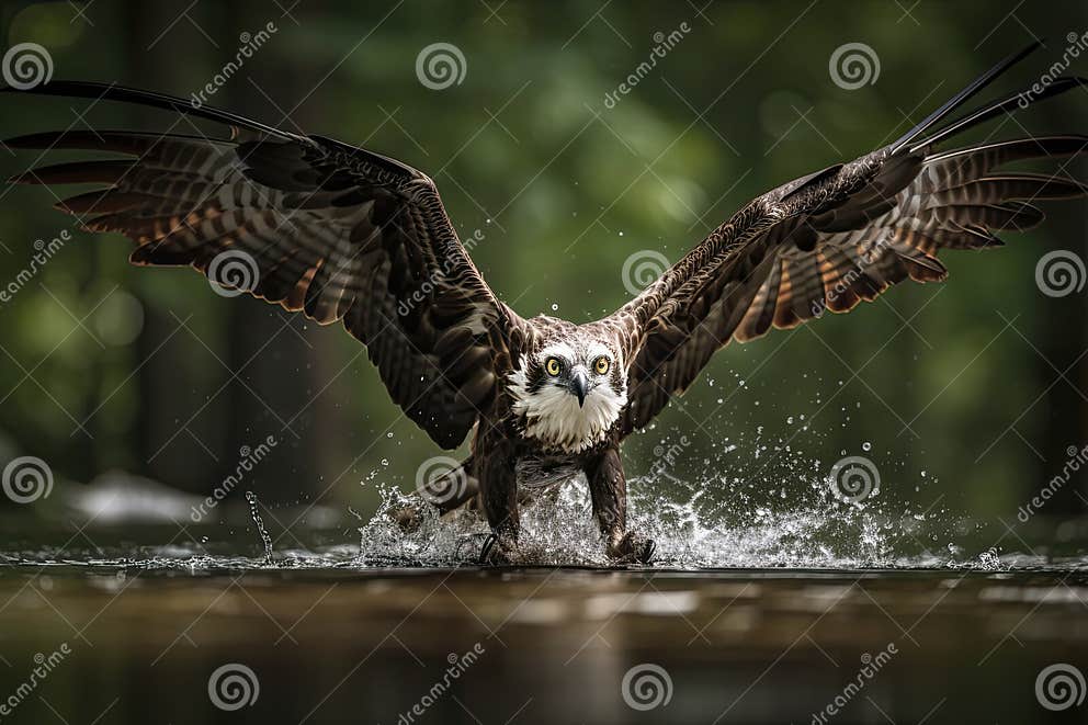 An Amazing Picture of an Osprey or Sea Hawk Trying To Hunt Stock ... An Amazing Picture of an Osprey or Sea Hawk Trying To Hunt Stock ...