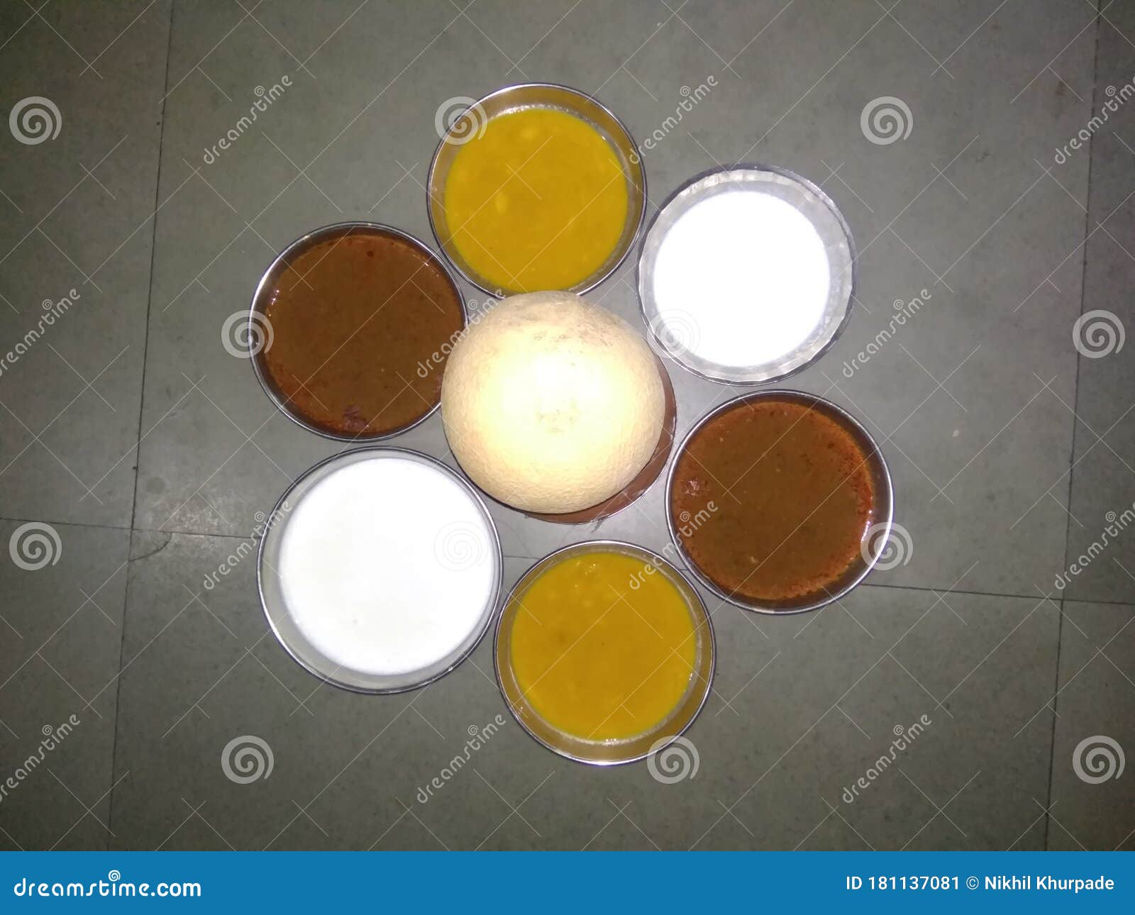 An Amazing Piece of Art Made on the Ground Stock Image - Image of ...