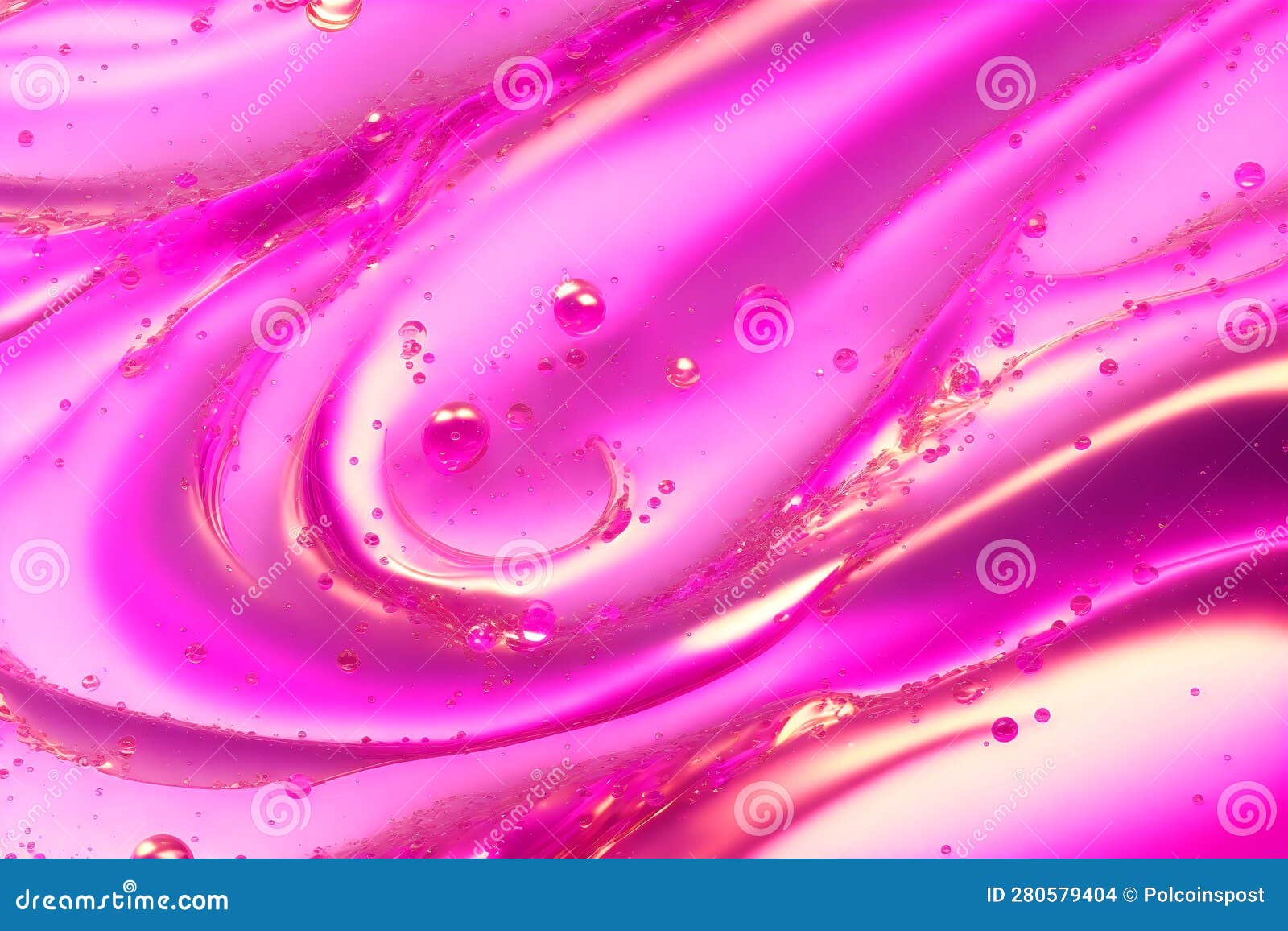 An Amazing Pink Background. the Ethereal Pink Liquid Stock Illustration ...