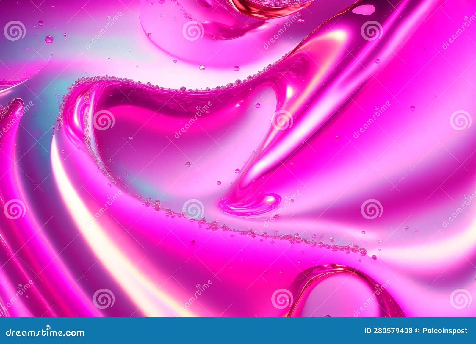 An Amazing Pink Background. the Ethereal Pink Liquid Stock Illustration ...