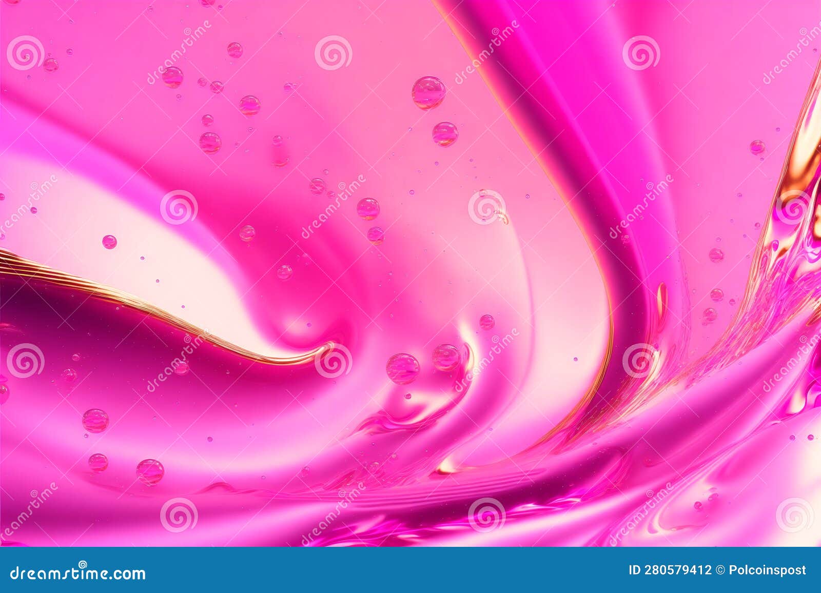 An Amazing Pink Background. the Ethereal Pink Liquid Stock Illustration ...