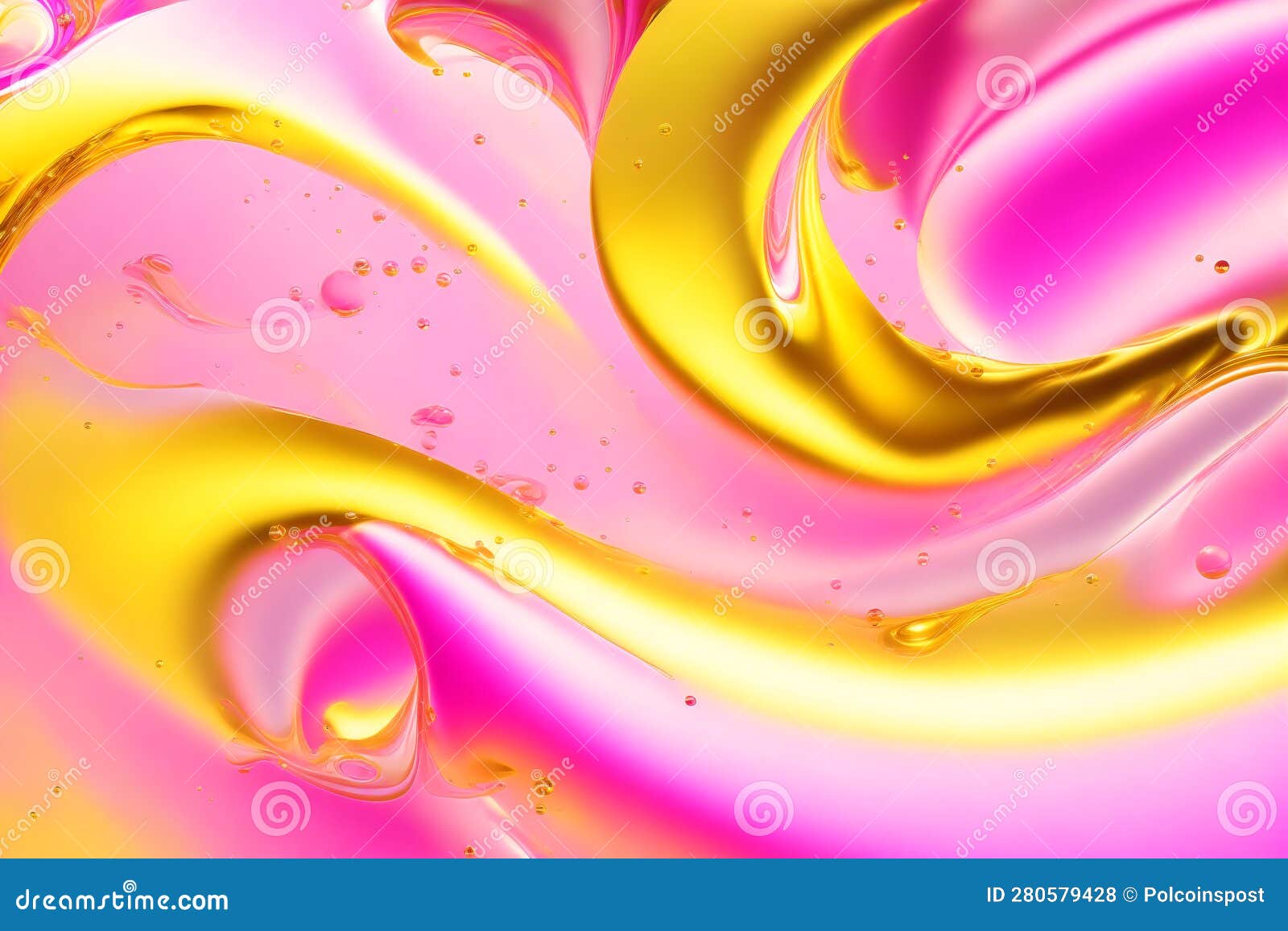 An Amazing Pink Background. the Ethereal Pink Liquid Stock Illustration ...