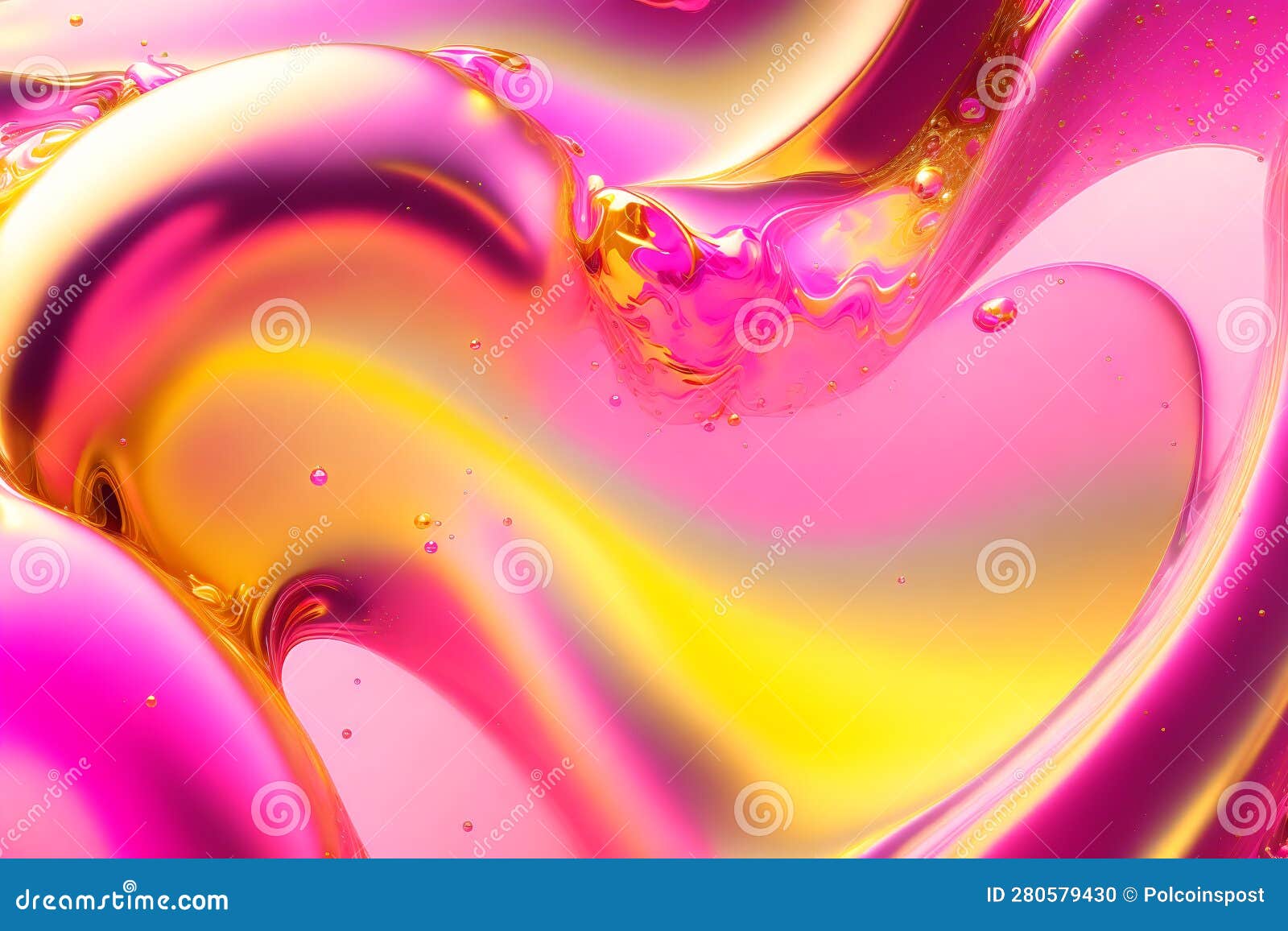 An Amazing Pink Background. the Ethereal Pink Liquid Stock Illustration ...