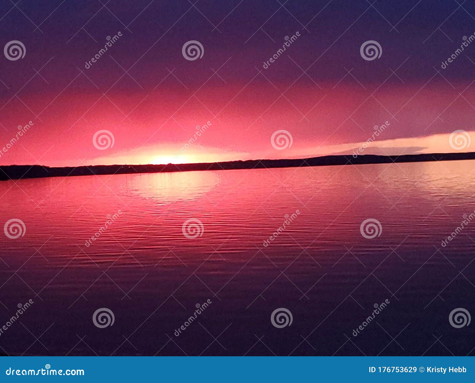 Amazing Pink Sunset Stunning for Sure Stock Image - Image of pink ...