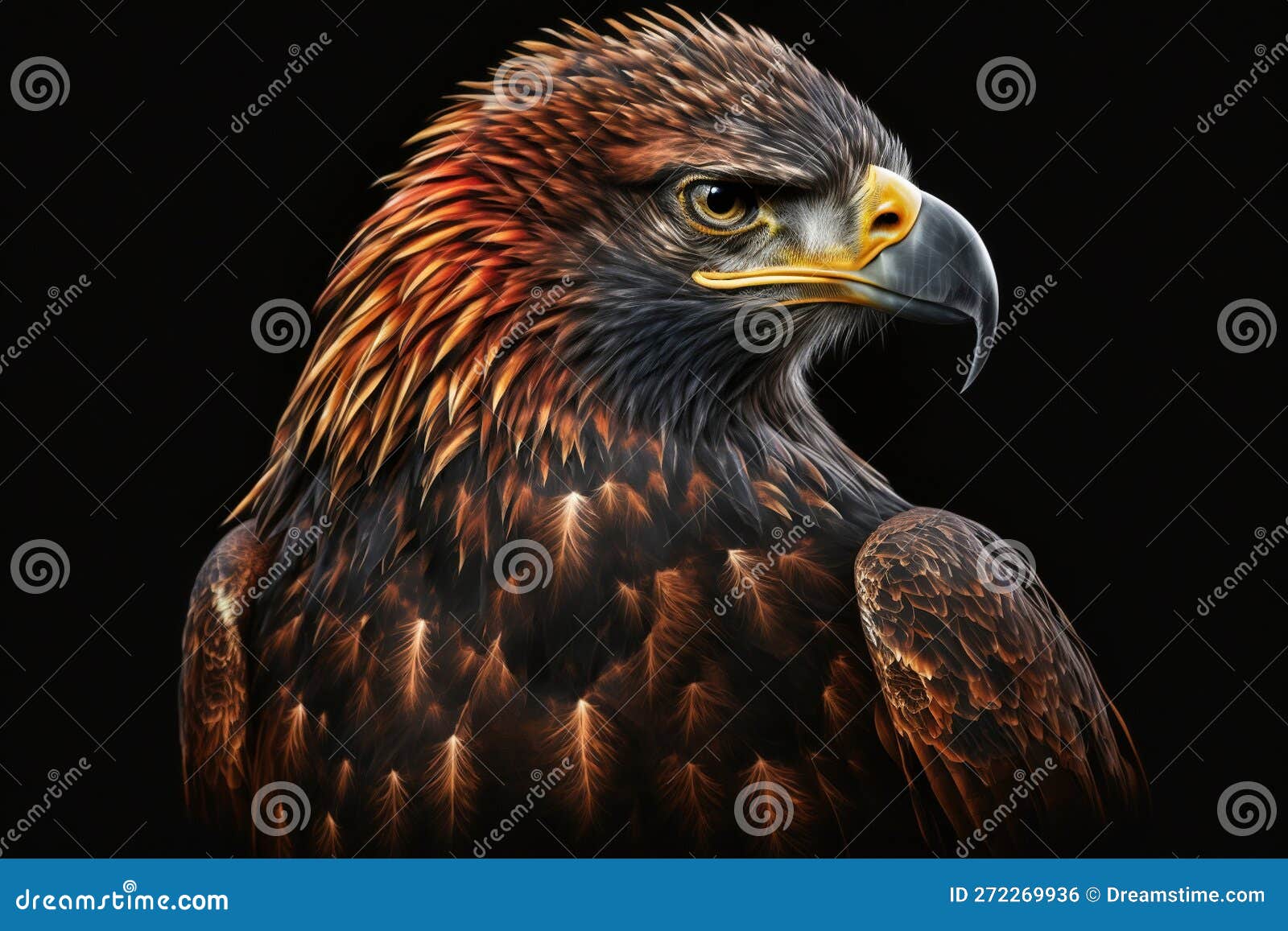 Aggressive Bird Gaming Logo: Black On Black Eagle Logo Royalty-Free ...