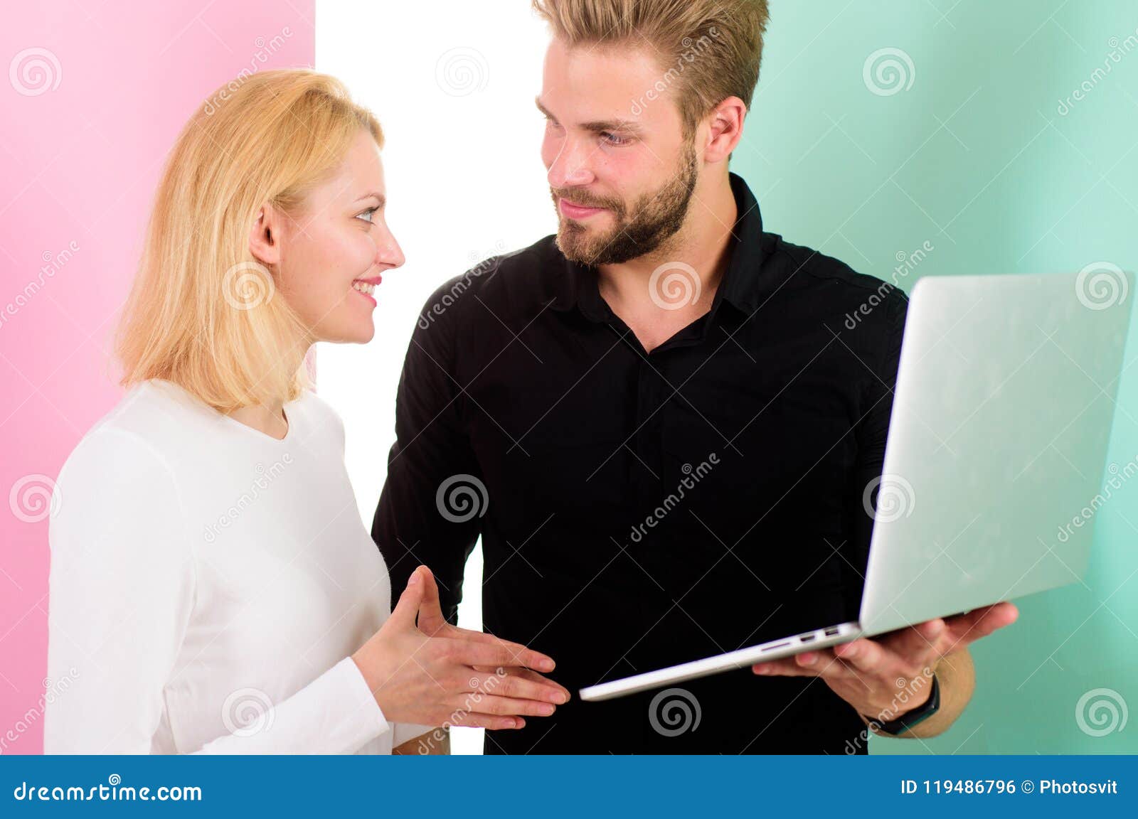 Amazing Project. Man Presenting Project To Client. Client and Designer ...