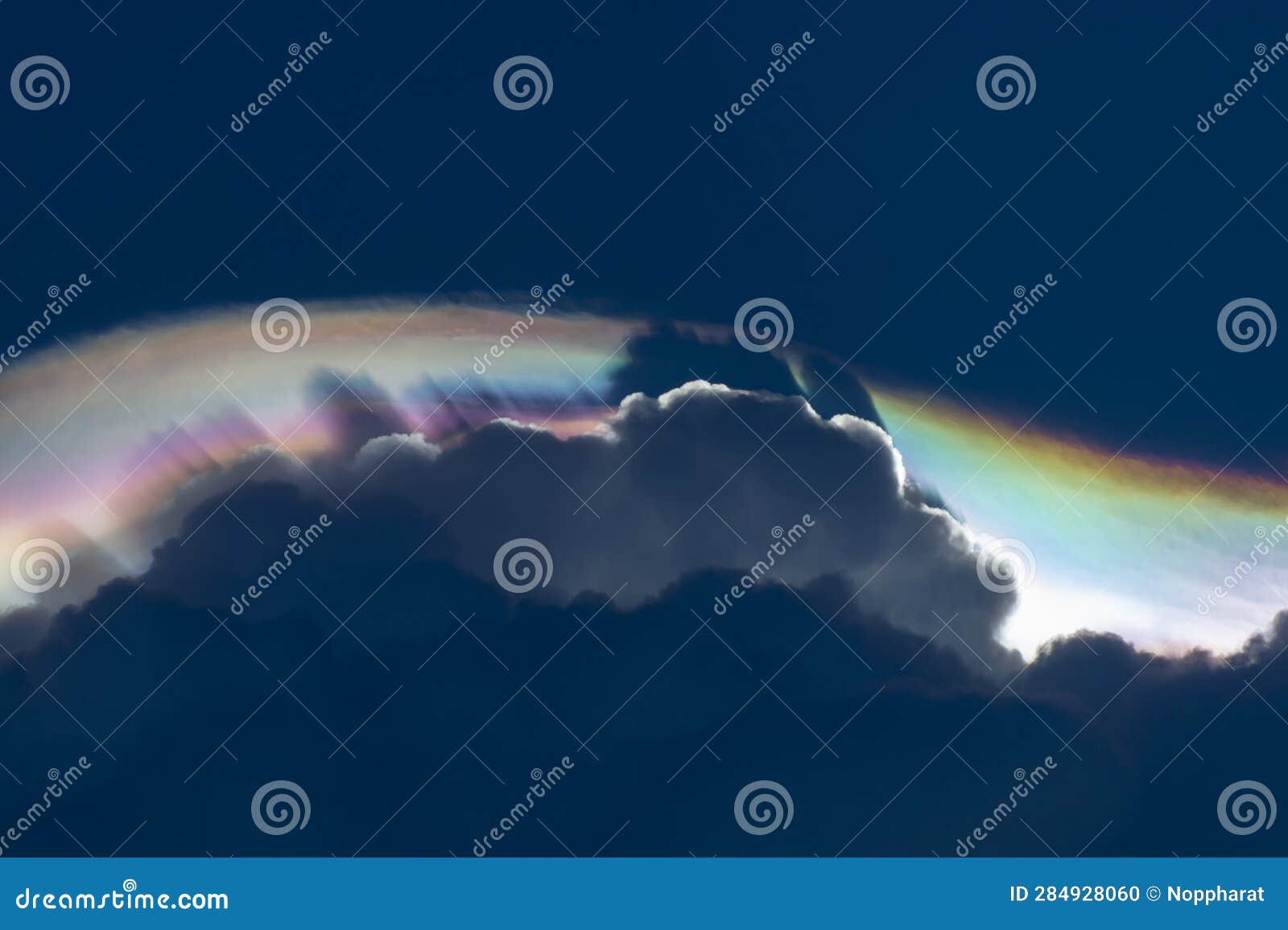 Amazing Rainbow Cloud on the Sky Stock Photo - Image of freedom ...