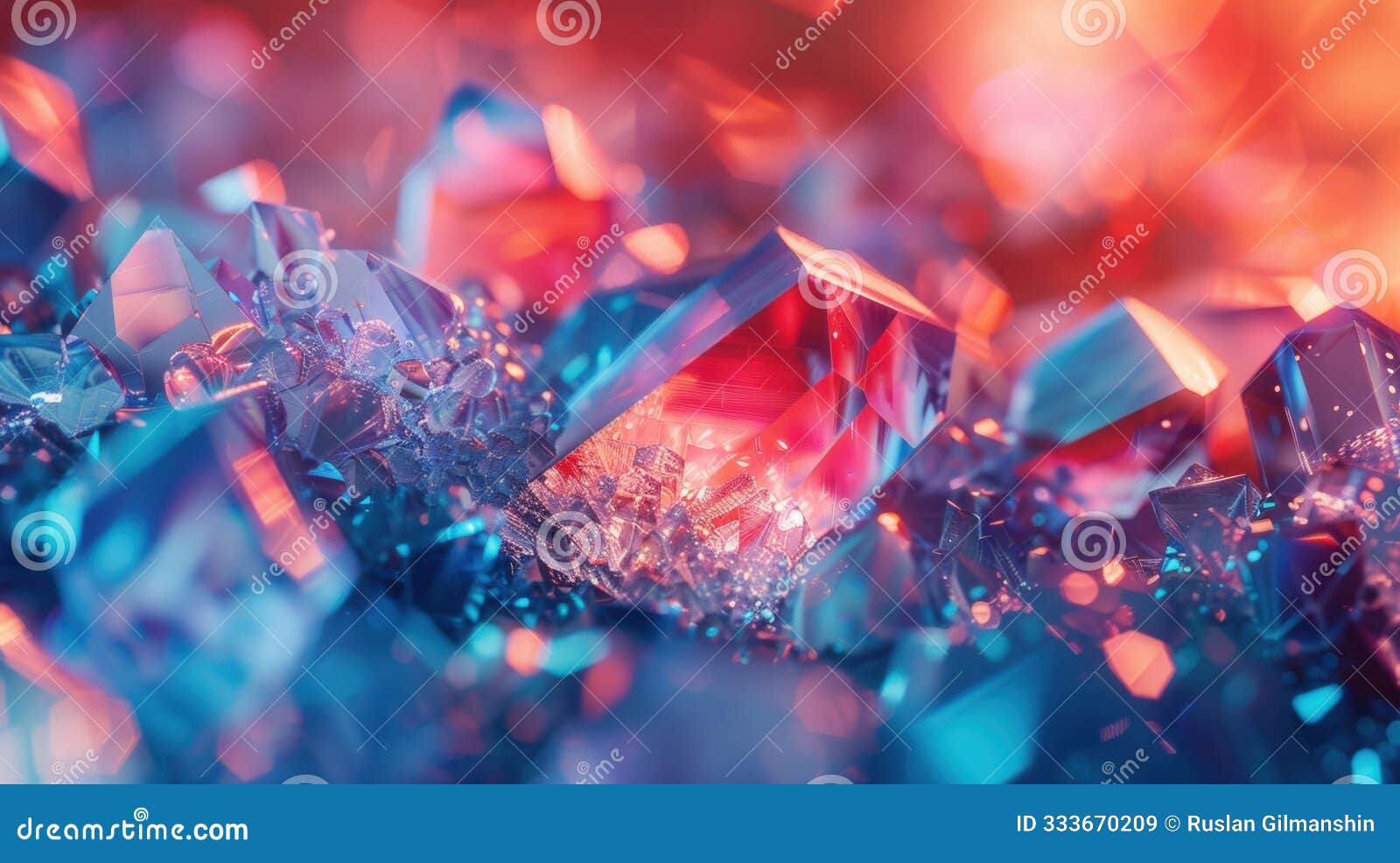 Amazing Rare Color Crystal Cluster Stock Image - Image of cluster ...
