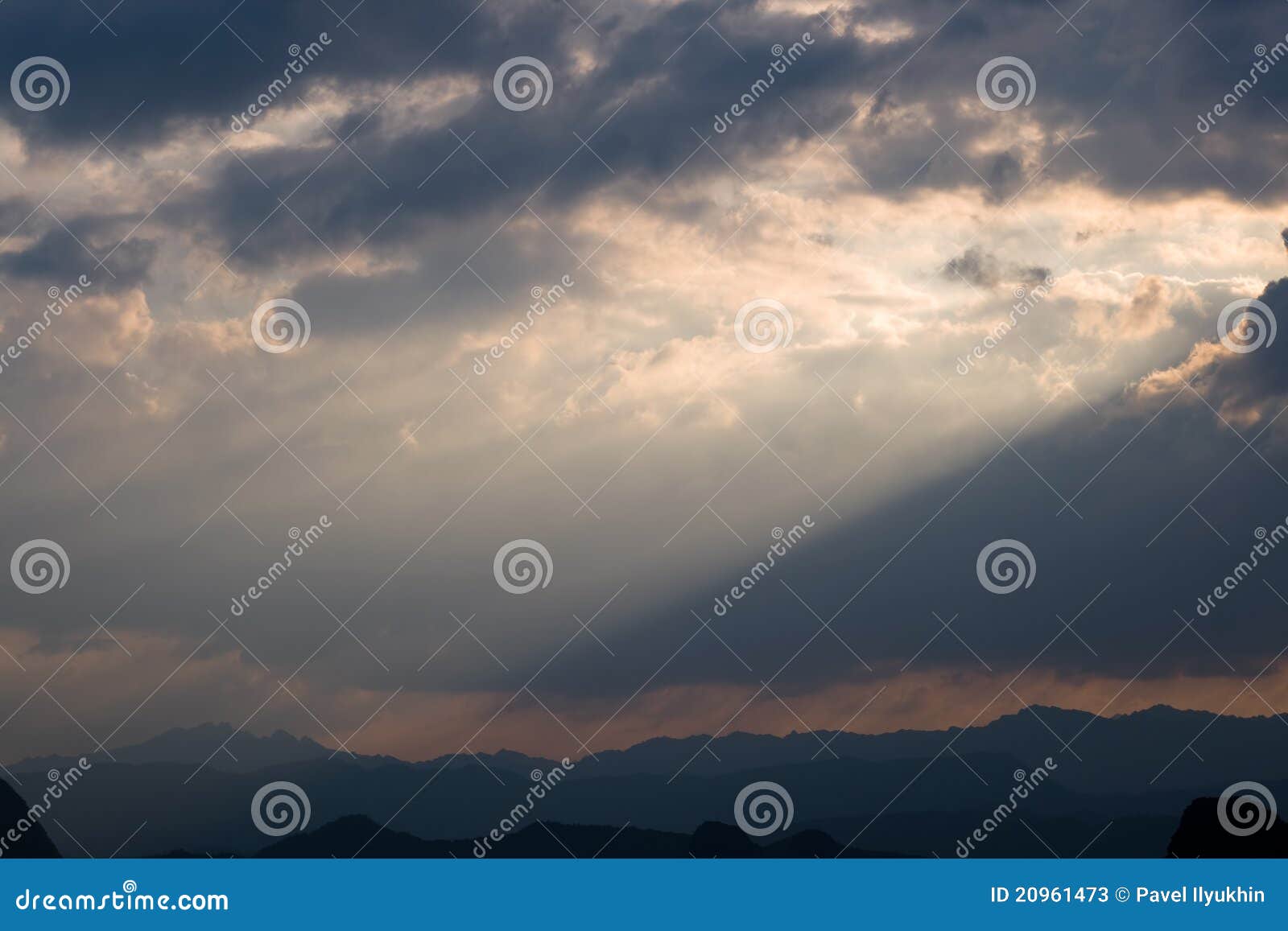 Amazing Ray of Sunlight and Sky Stock Image - Image of beauty ...
