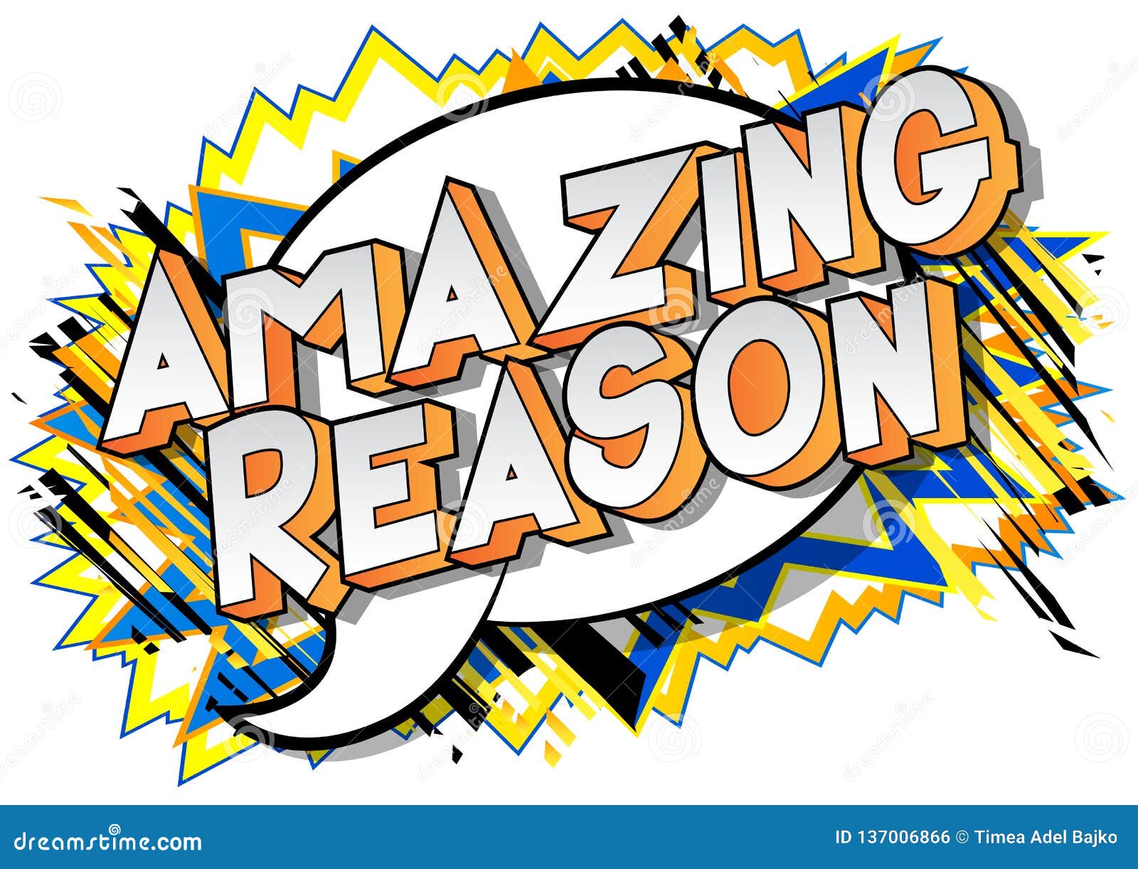 Amazing Reason - Comic Book Style Words. Stock Vector - Illustration of ...