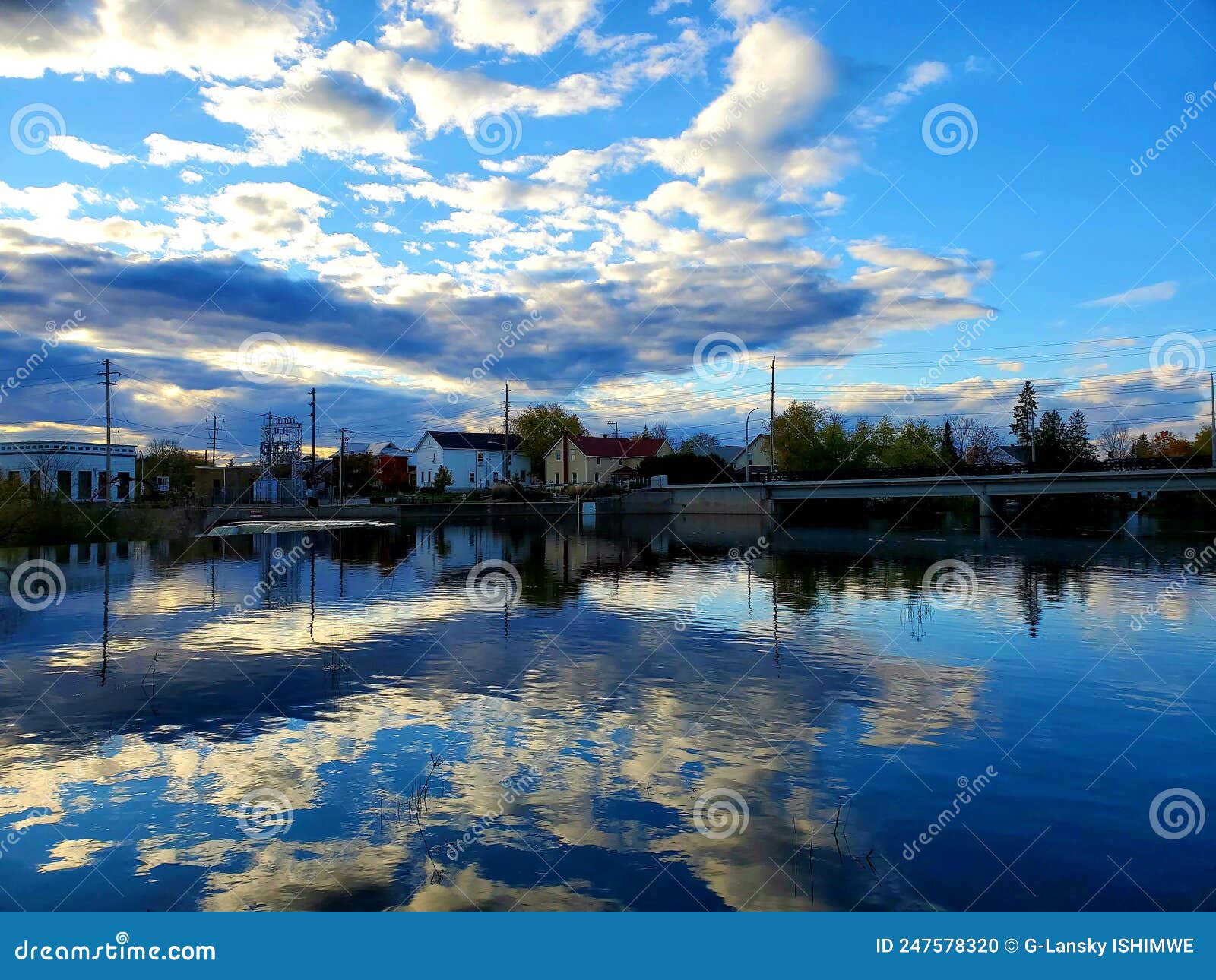 Amazing riverside view stock photo. Image of city, river - 247578320