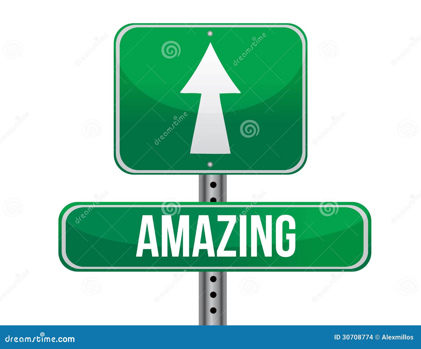 Amazing Road Sign Illustration Design Stock Illustration - Illustration ...